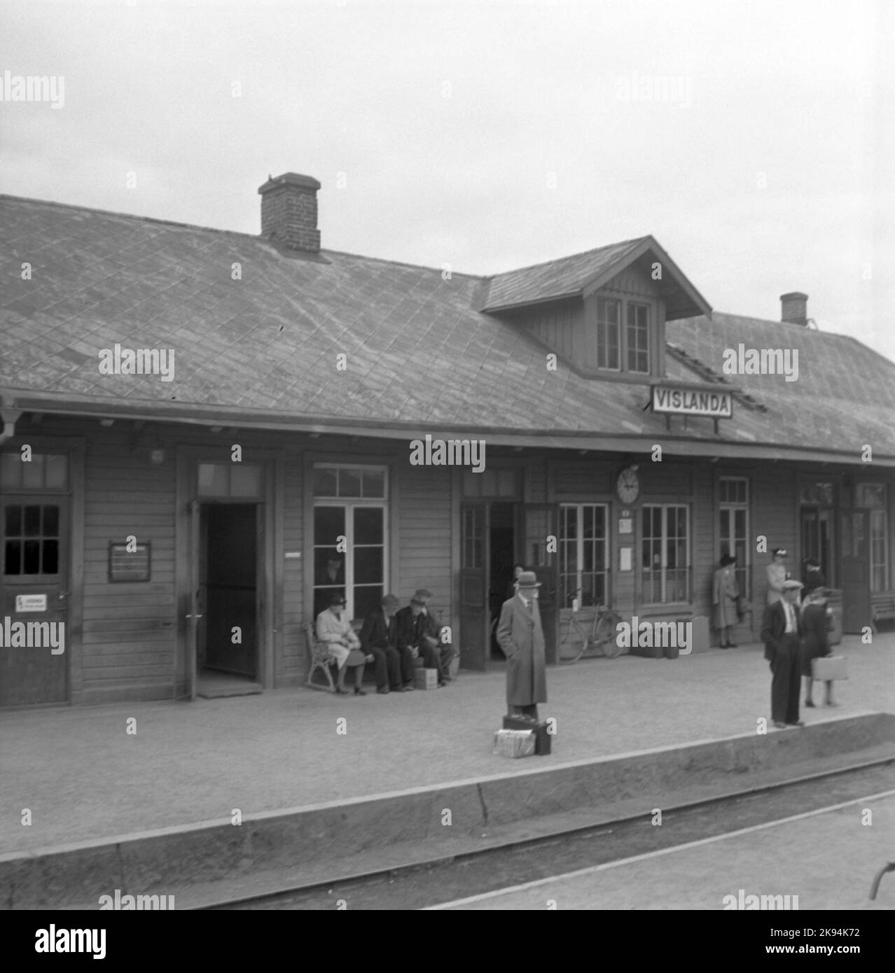 Vislanda Railway Station Stock Photo - Alamy
