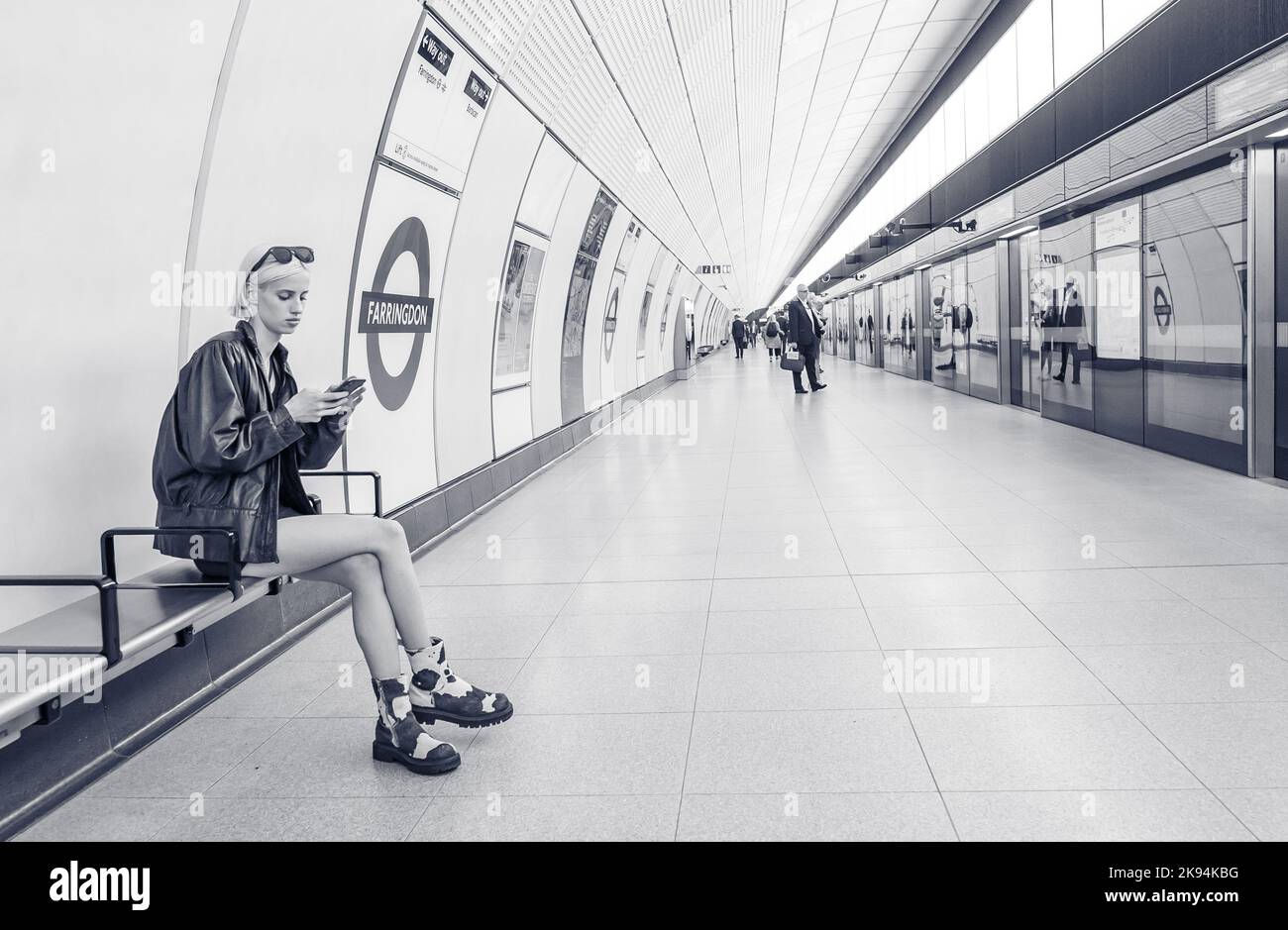 Farringdon - Elizabeth Line Station Stock Photo - Alamy
