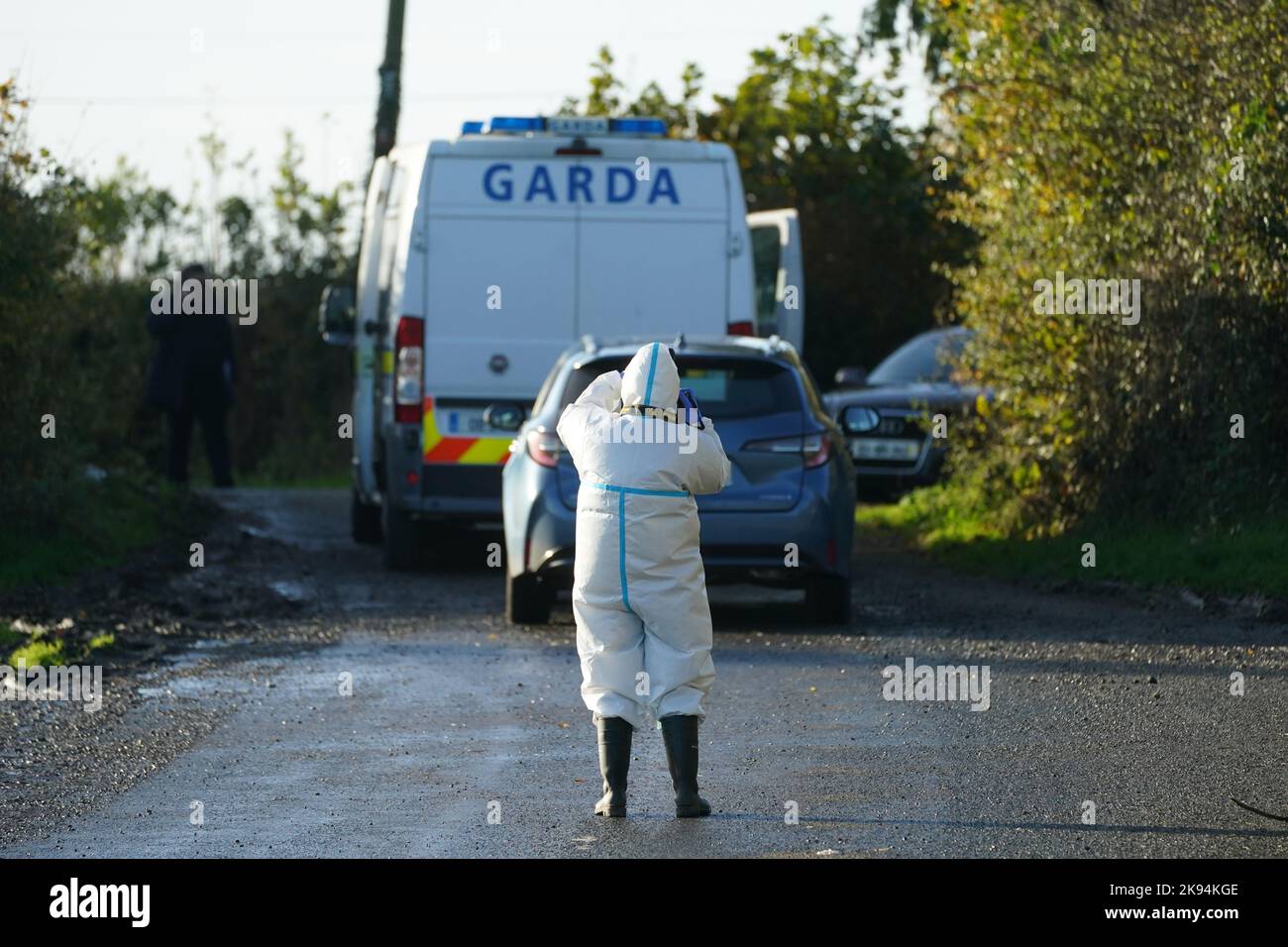 Members of the Garda forensic team at the scene in Rattin near ...