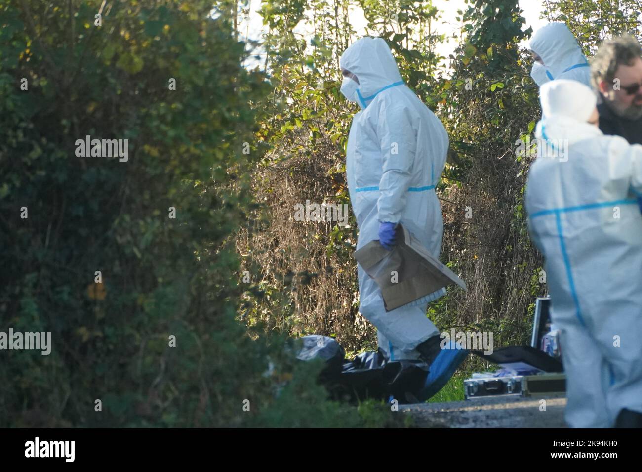 Members of the Garda forensic team at the scene in Rattin near ...