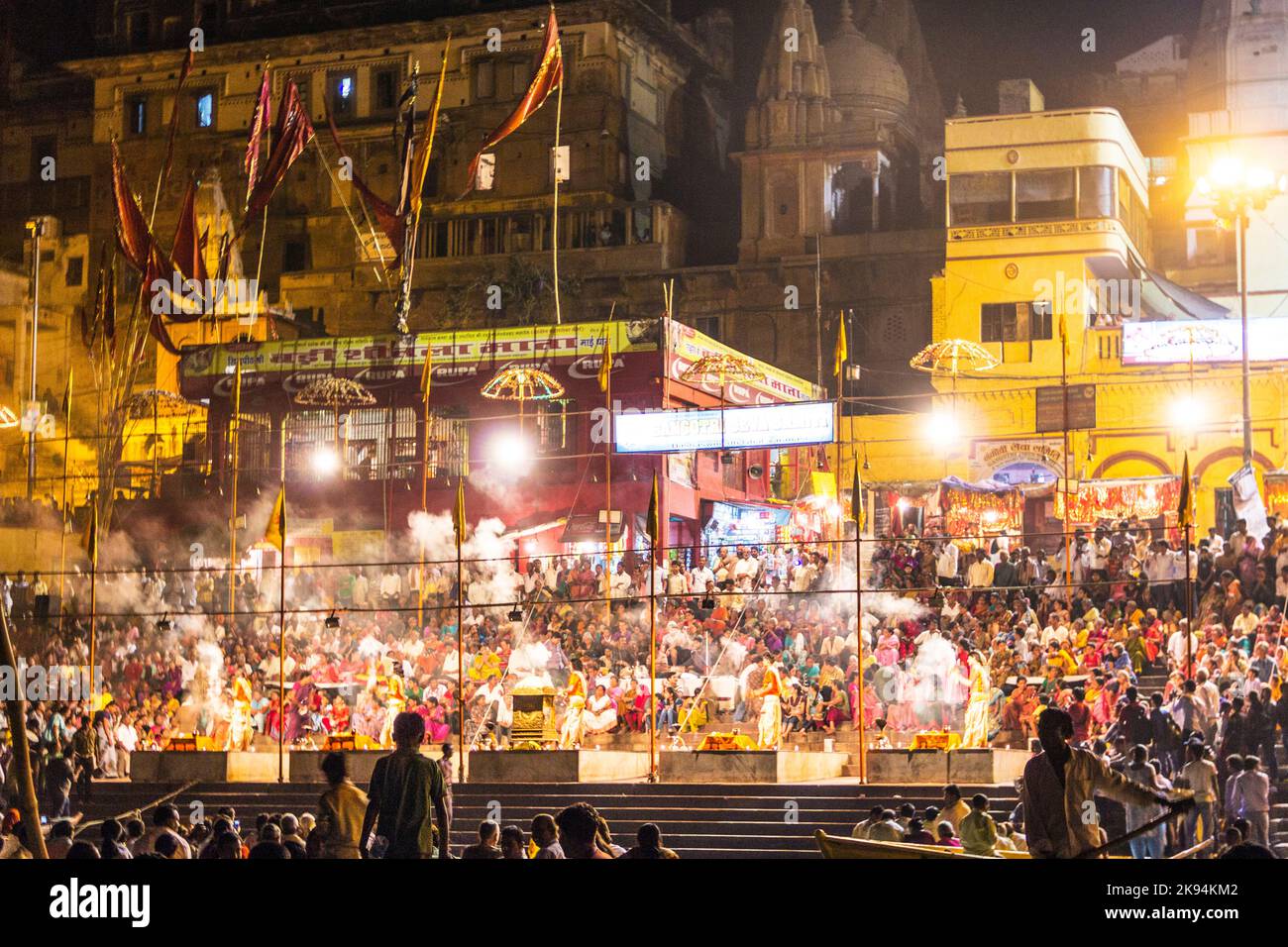 VARANASI - INDIA, MAY 4: Hindu people wash themselves in the river ...