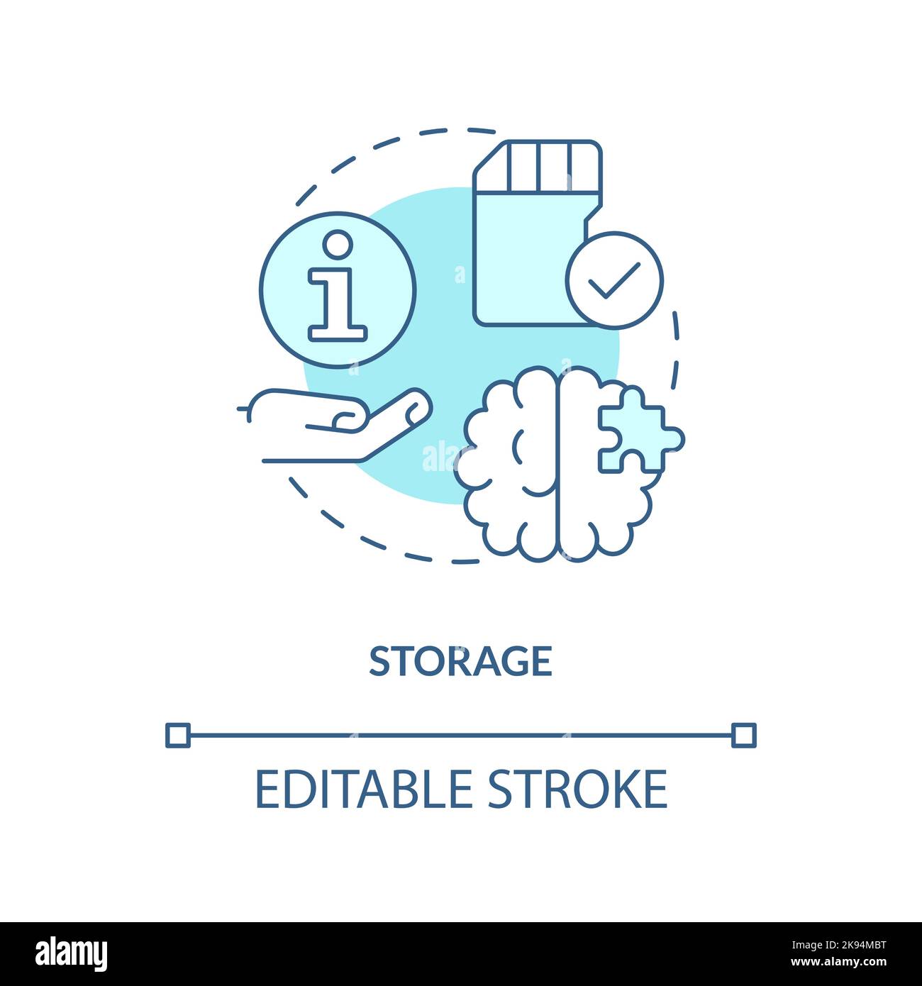 Keeping information in brain concept turquoise icon Stock Vector Image ... Keeping information in brain concept turquoise icon Stock Vector Image ...