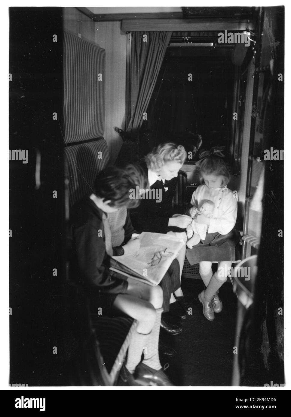 Traveling with 3rd grade sleeping compartment. State Railways, SJ Abo2c ...