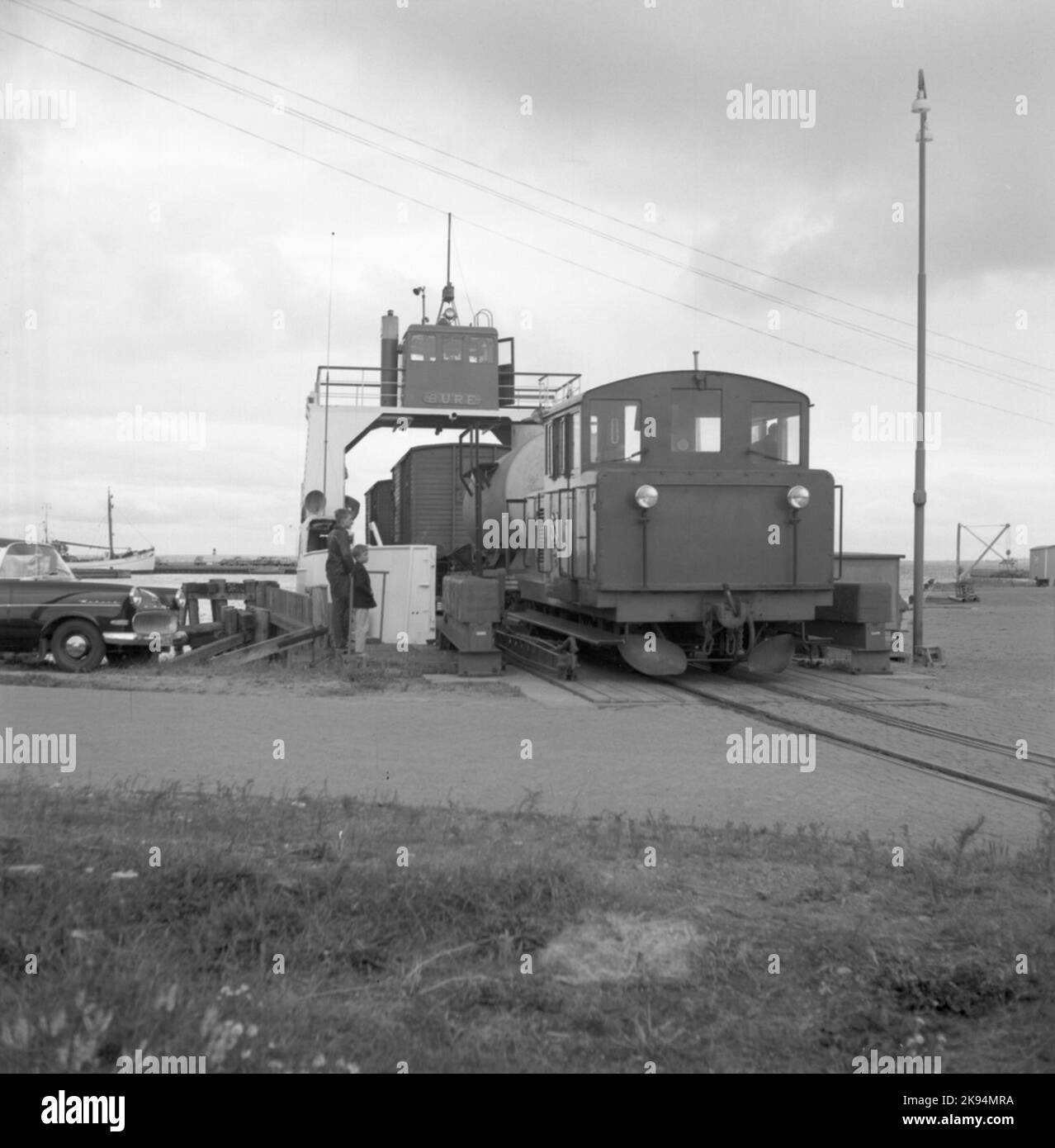 State Railways SJ Z4P 256 with the train ferry Bure Stock Photo - Alamy