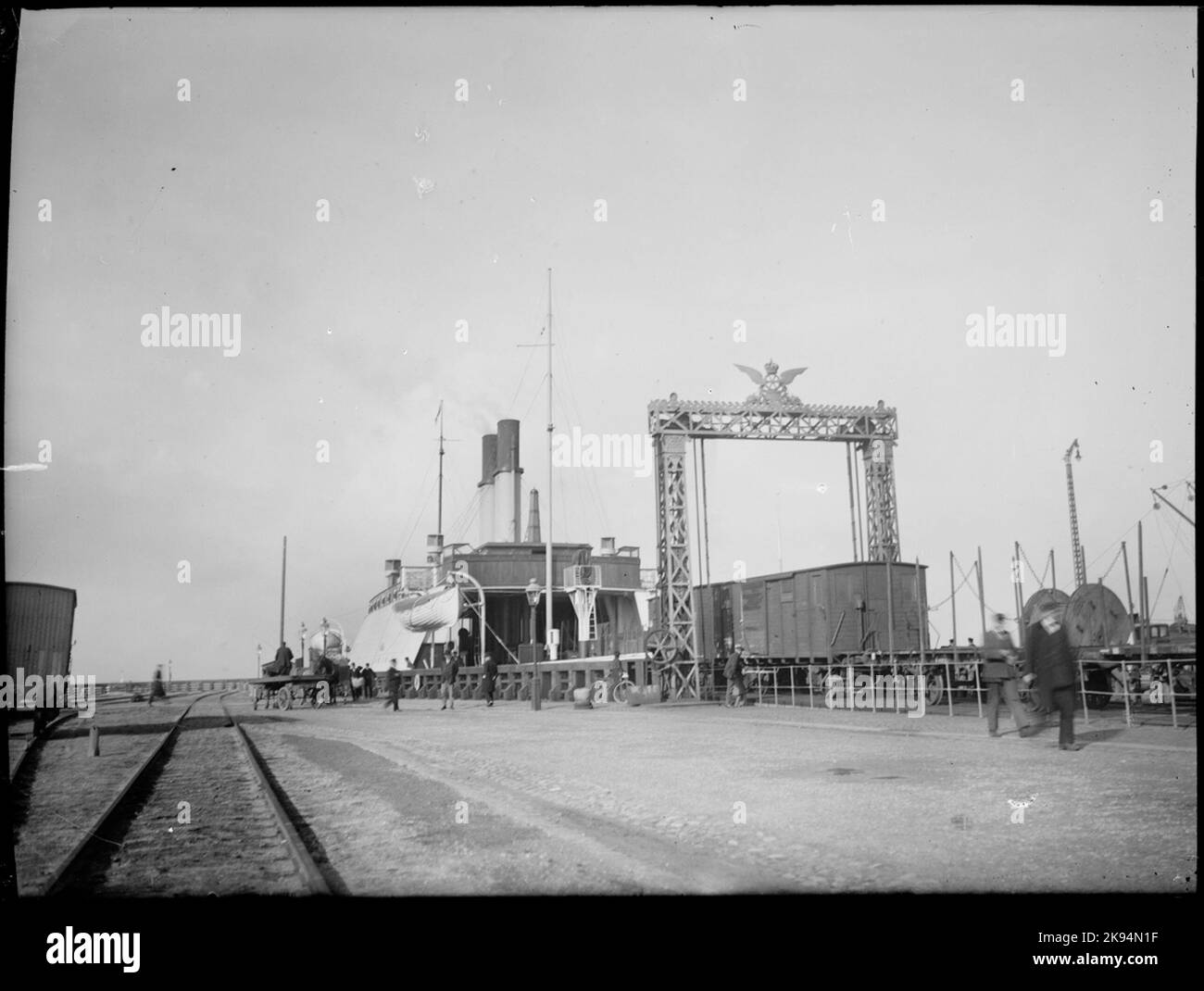 Train ferry at Malmö Ferry Station Stock Photo - Alamy