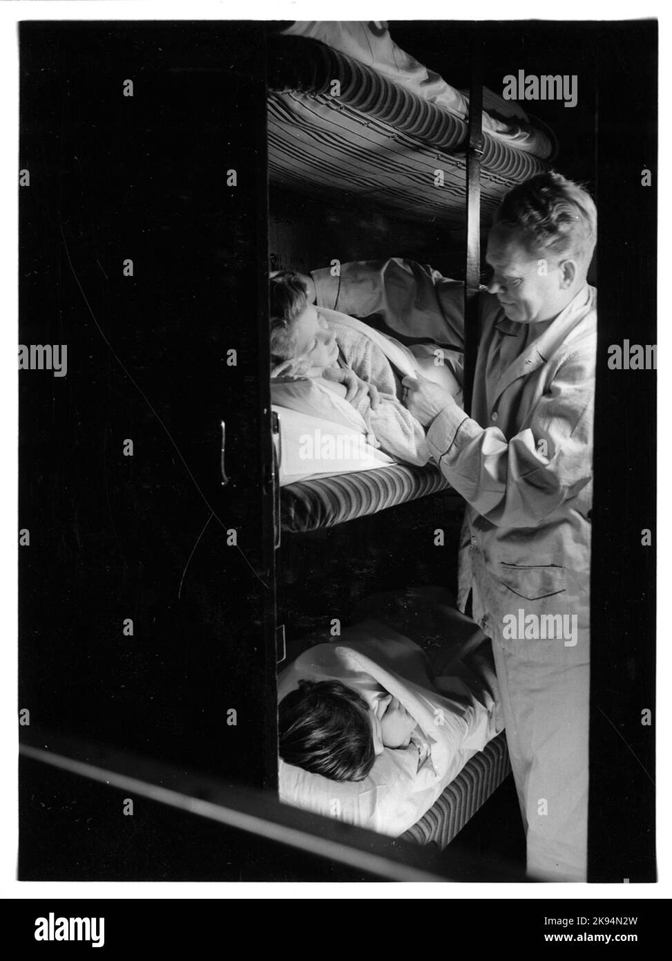 Traveling with 3rd grade sleeping compartment. State Railways, SJ Abo2c ...