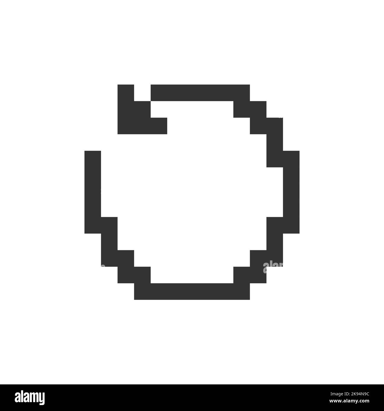 Turn pixelated ui icon Stock Vector Image & Art - Alamy