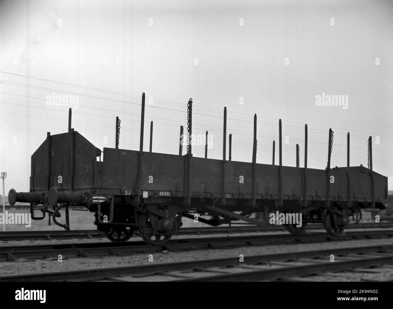 Freight carriage sj o 36301 Stock Photo - Alamy