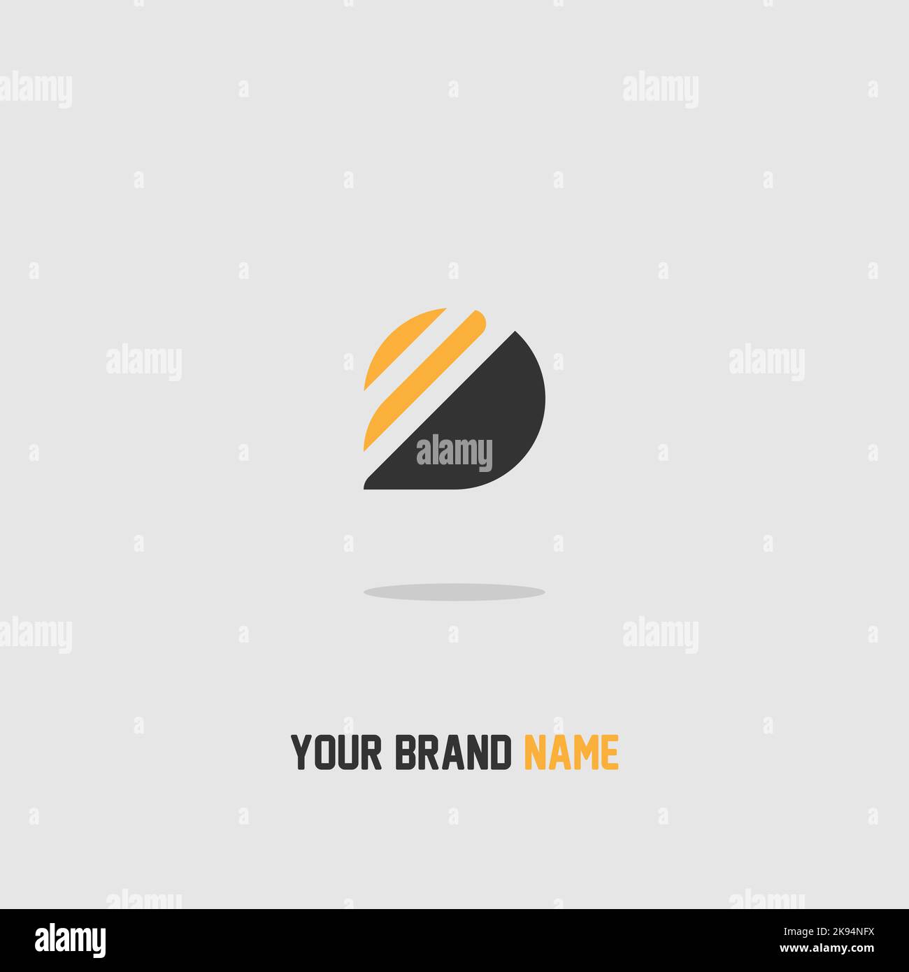 A simplistic logo design template for your brand with editable text ...