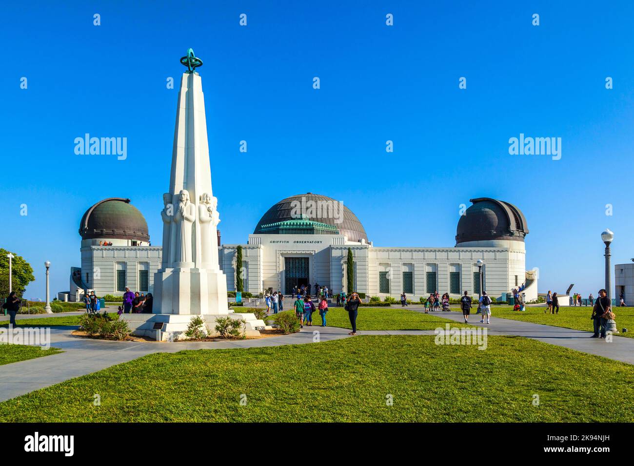 LOS ANGELES, CA - JUNE 10: people visit the Griffith observatory in ...