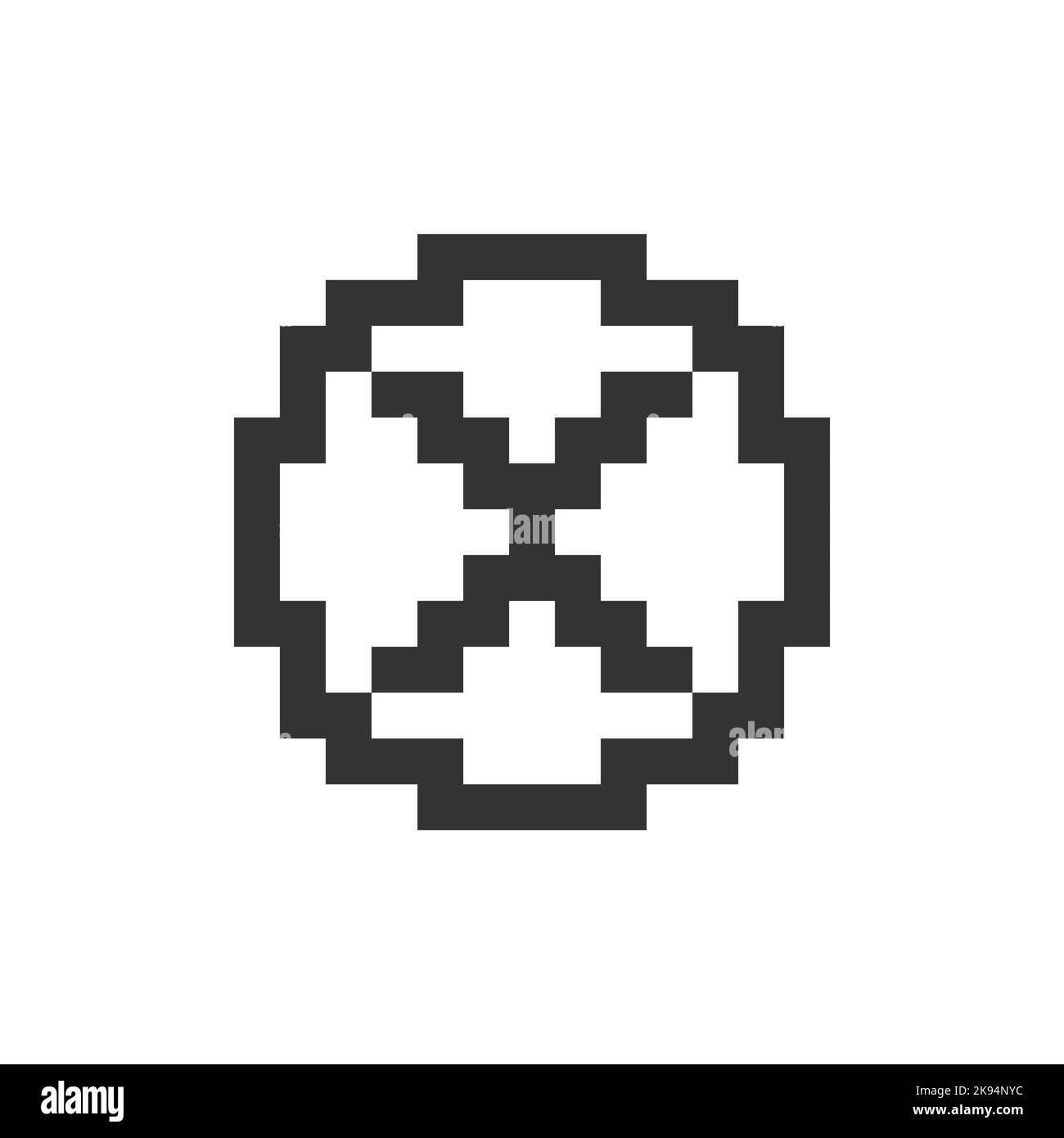 Delete button pixelated ui icon Stock Vector Image & Art - Alamy