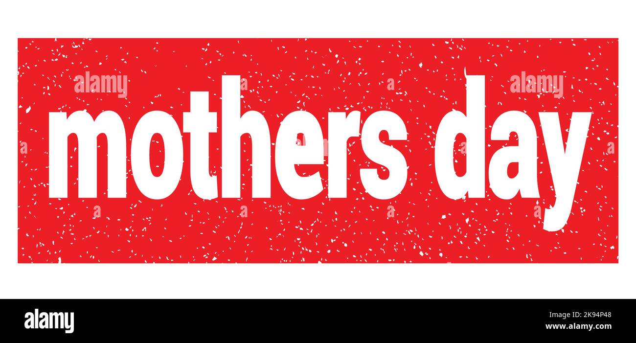 mothers day text written on red grungy stamp sign Stock Photo - Alamy