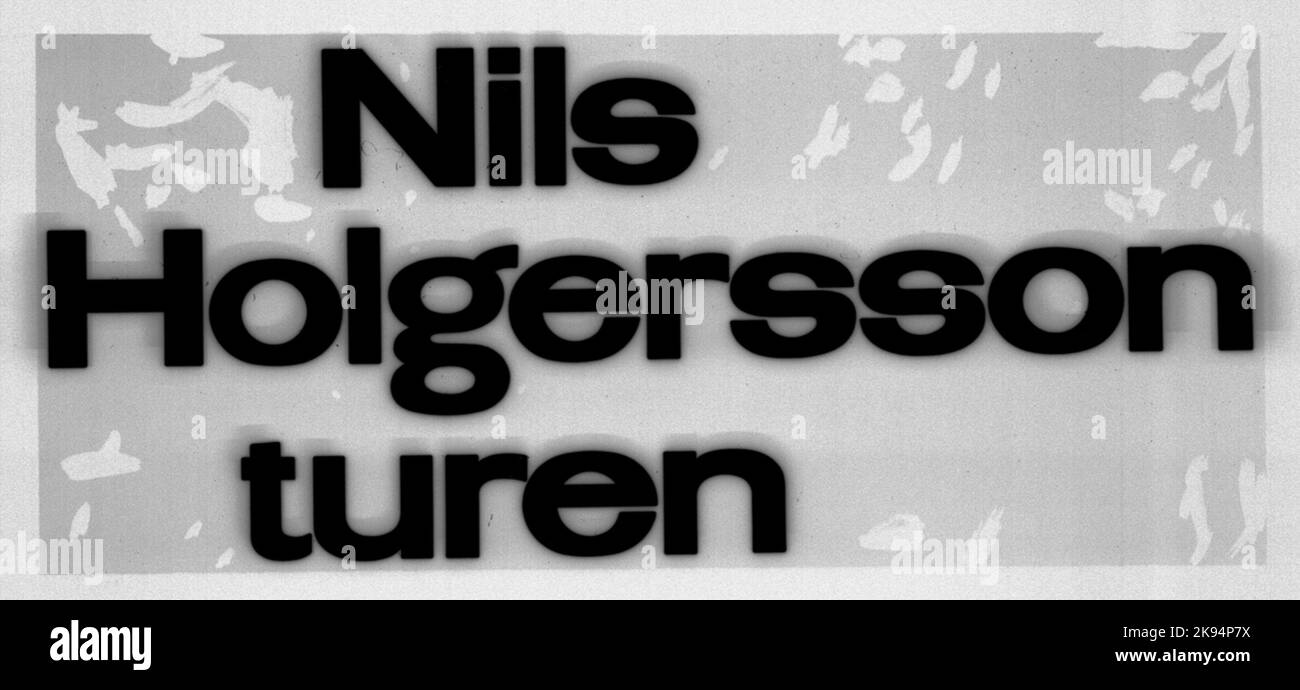 Nils Holgersson drawings for ad. Nils Holgersson the tour Stock Photo ...