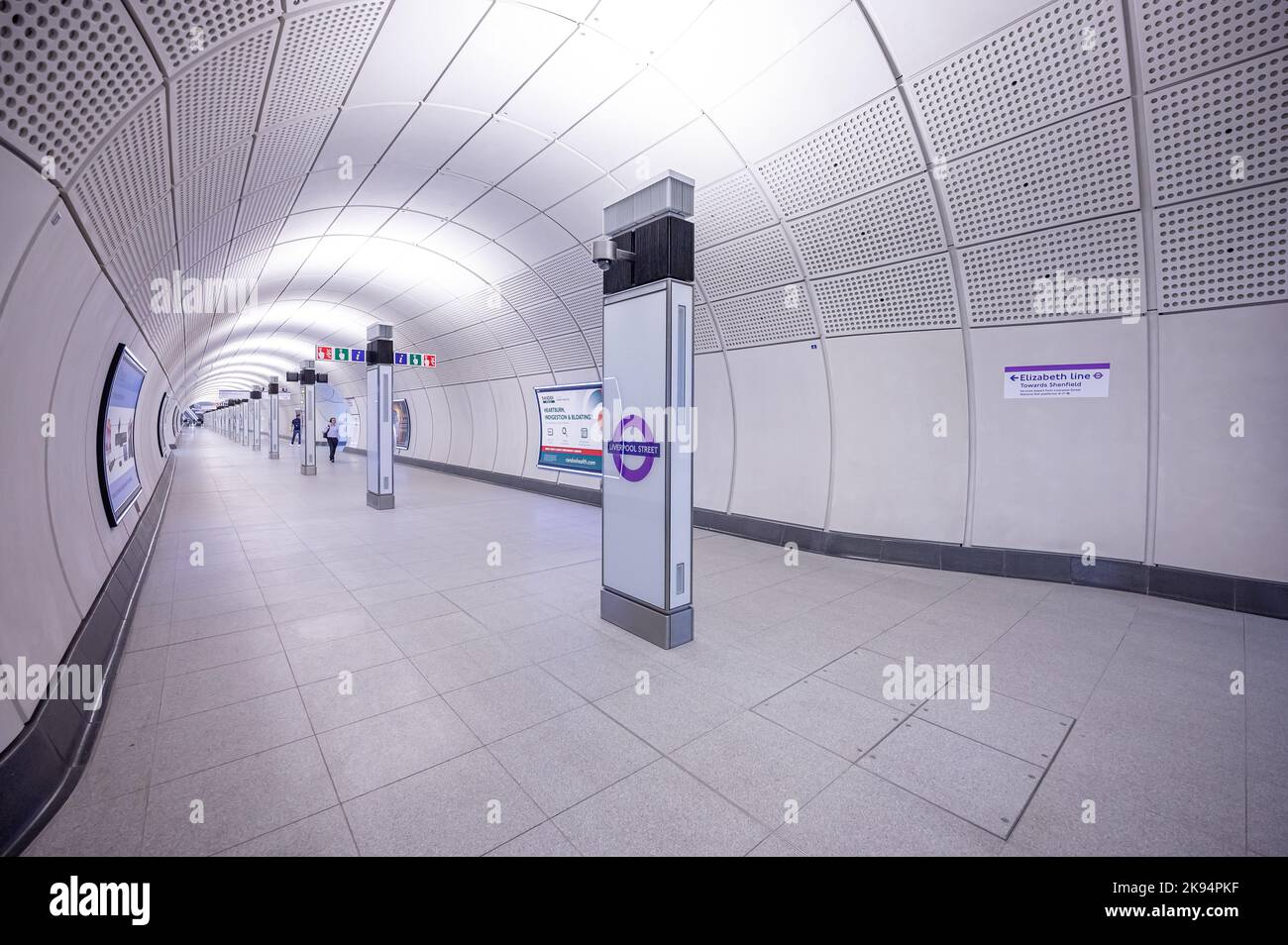 Liverpool Street Station - Elizabeth Line Station Stock Photo - Alamy
