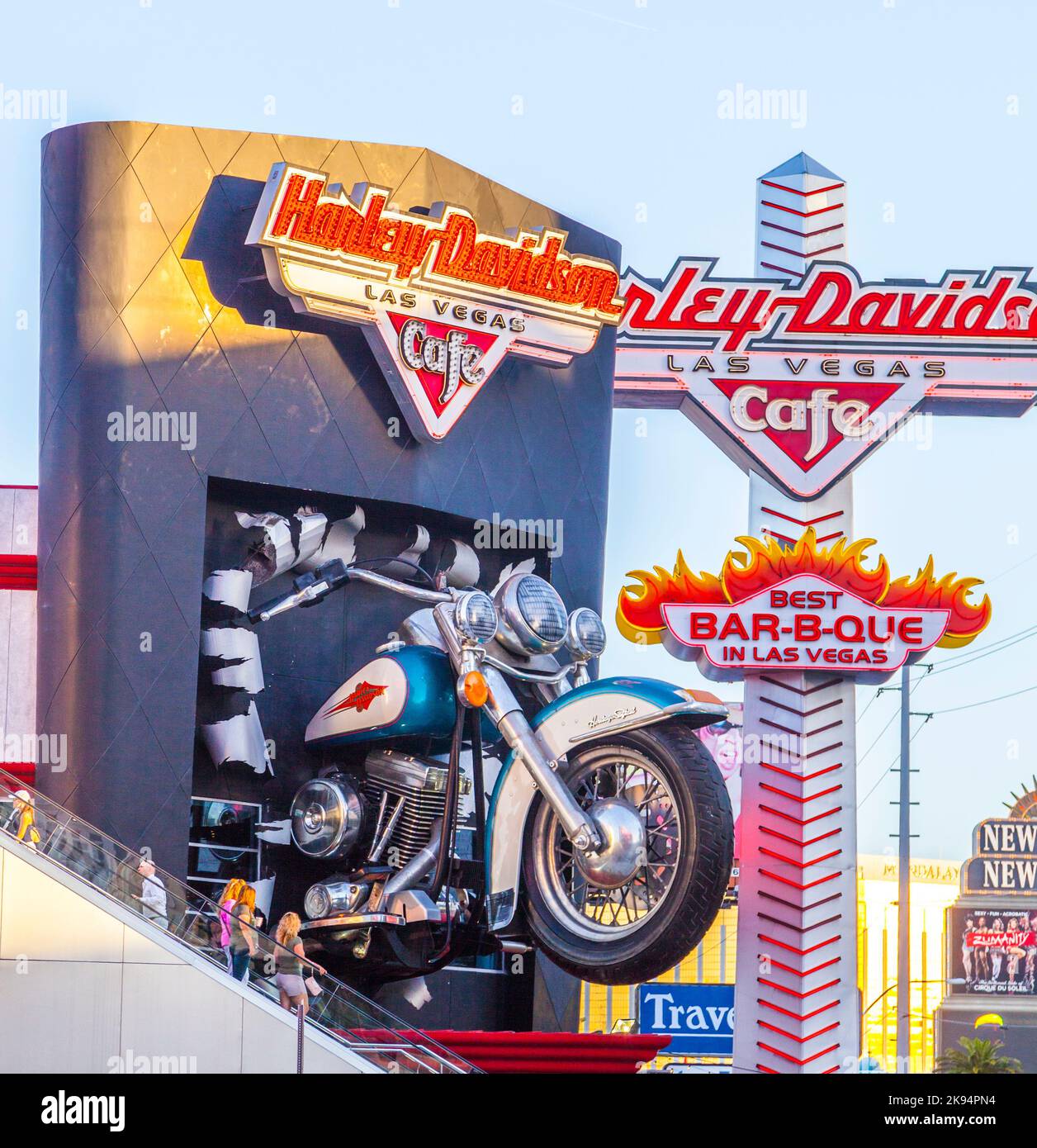 Las Vegas, USA - June 15, 2012: Harley Davidson Cafe in The Strip in ...