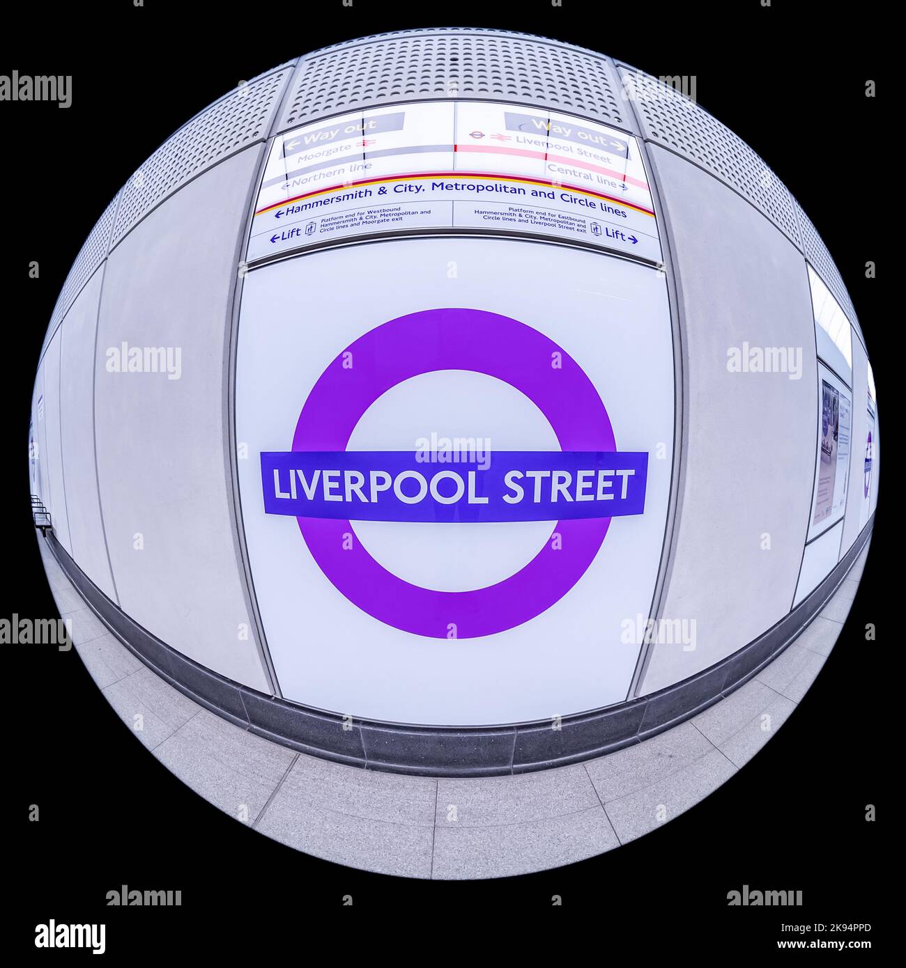 Liverpool Street Station - Elizabeth Line Station Stock Photo - Alamy