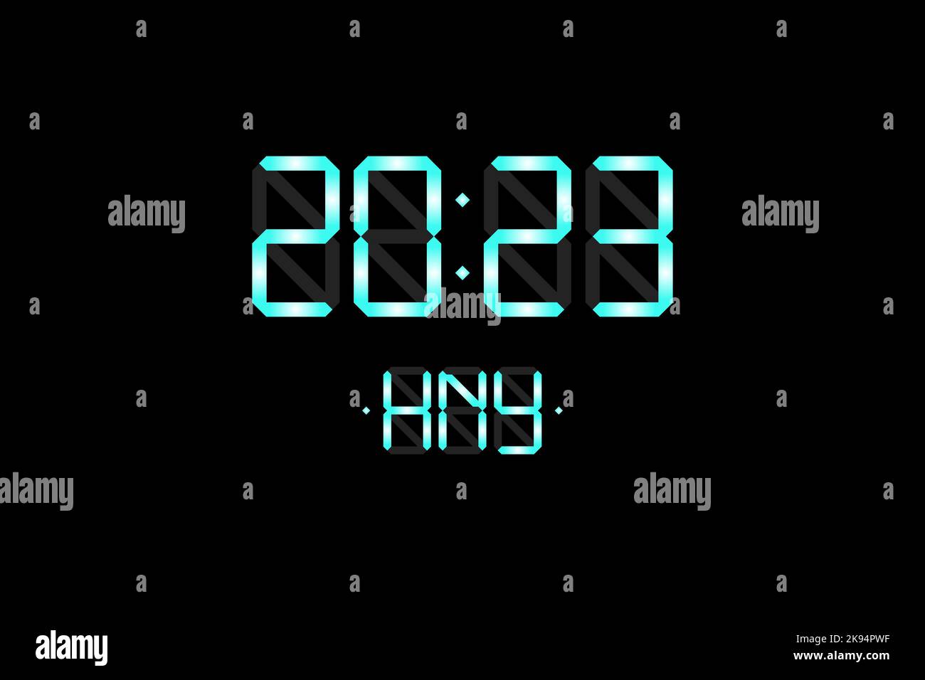 Happy new year 2023 with clock Stock Vector Images - Alamy