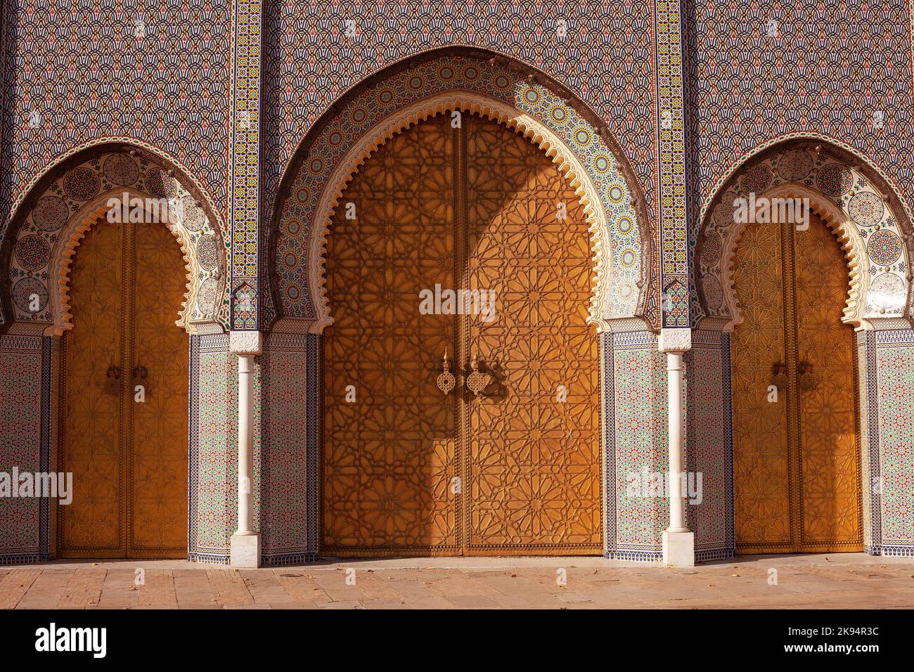 A beautiful shot of the Royal Palace Dar al-Makhzen in Fes, Morocco ...