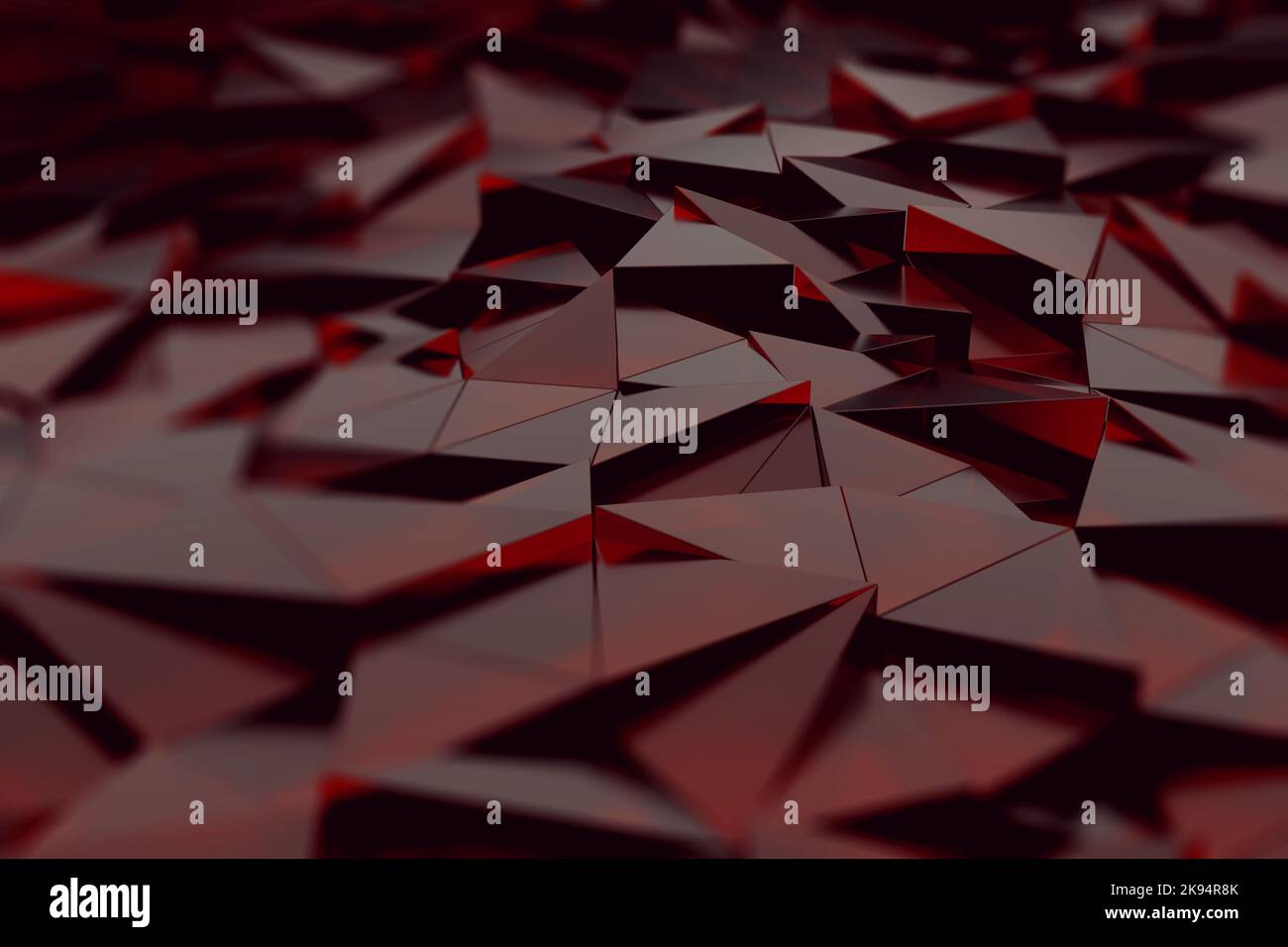 Abstract Futuristic Triangles Technology Background 3D Illustration ...