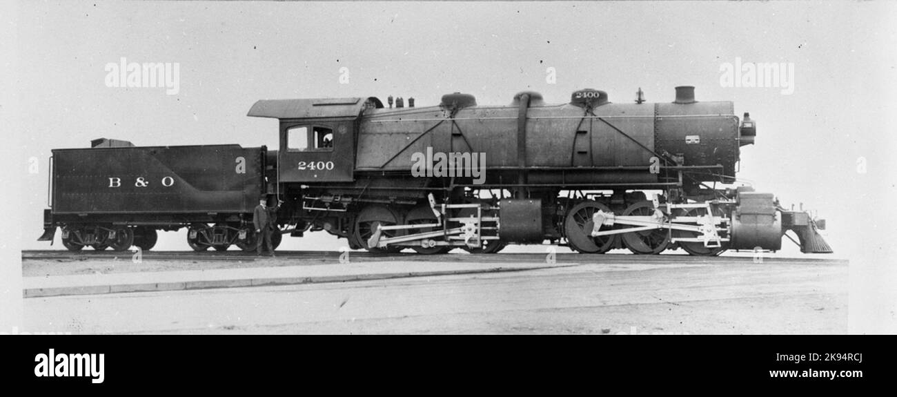 Baltimore and Ohio Railroad, B&O lok 2400 "Old Maude Stock Photo - Alamy