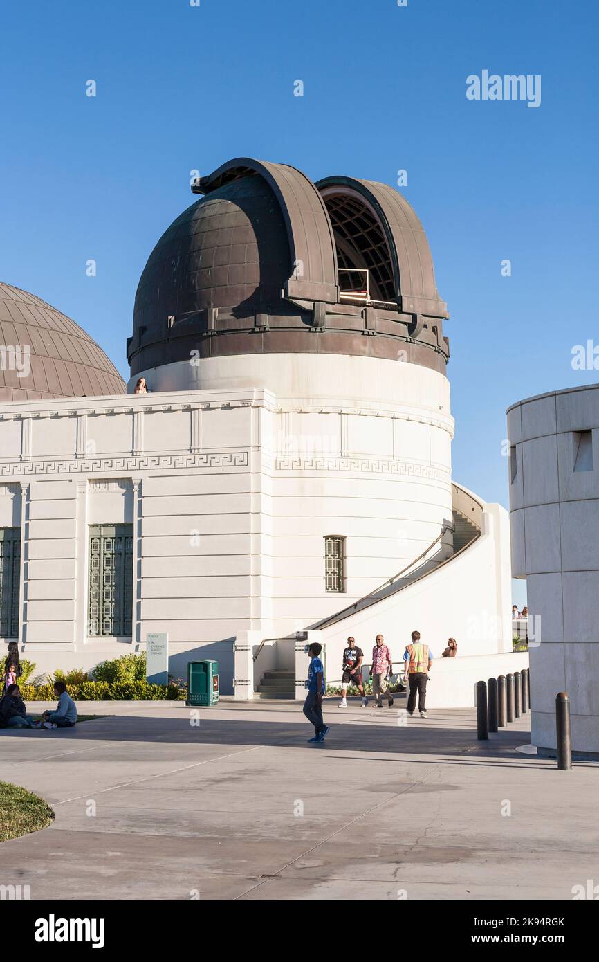 LOS ANGELES, USA - JUNE 24: famous Griffith observatory is open to ...