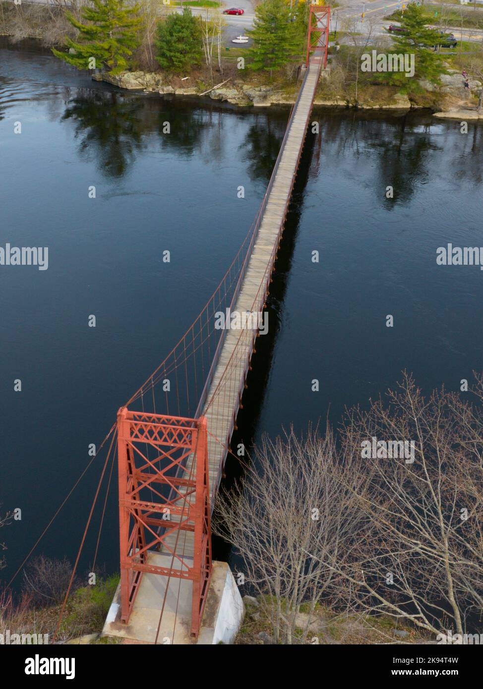 Androscoggin swinging bridge hi-res stock photography and images - Alamy