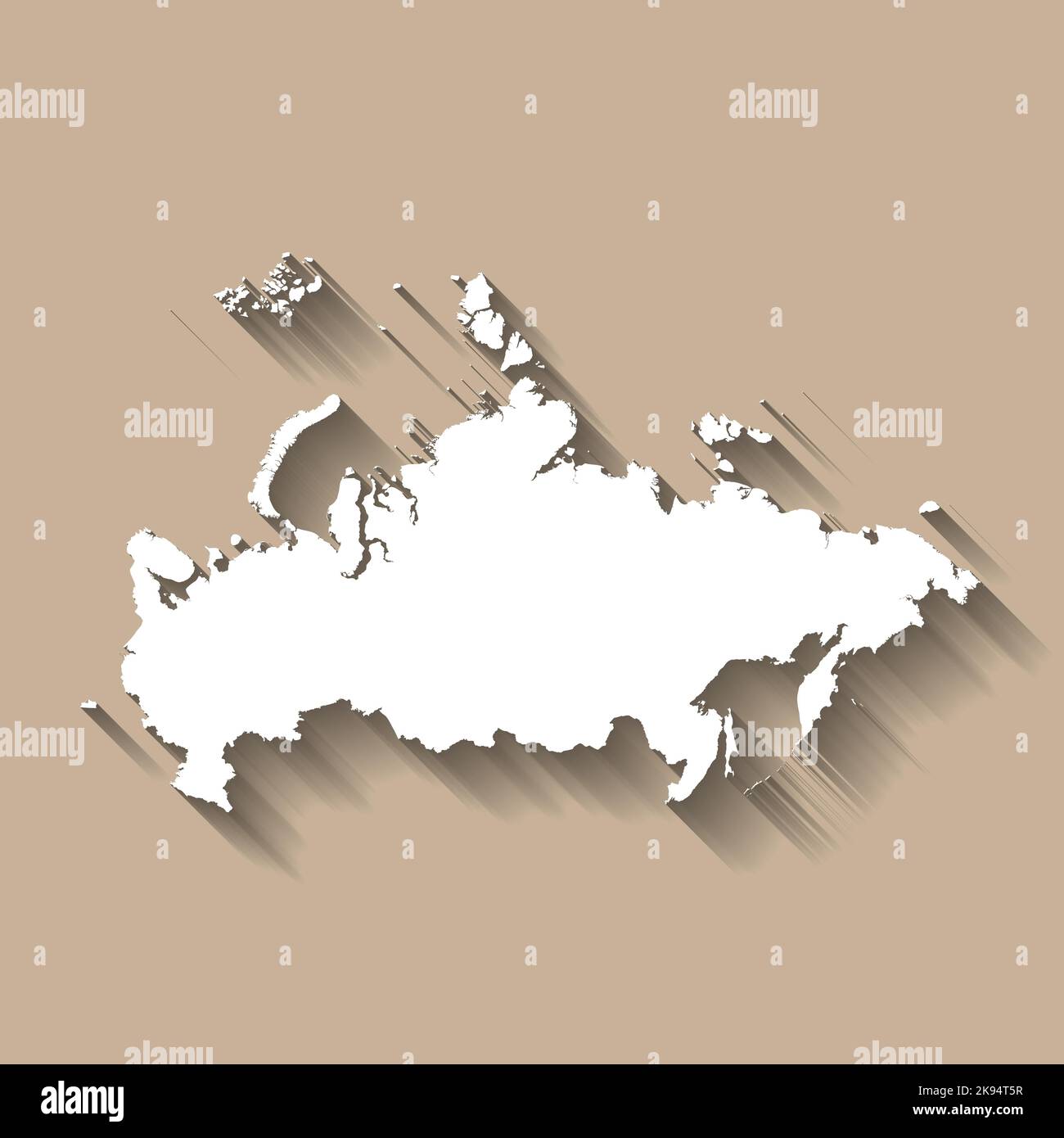 Russia vector country map silhouette Stock Vector Image & Art - Alamy