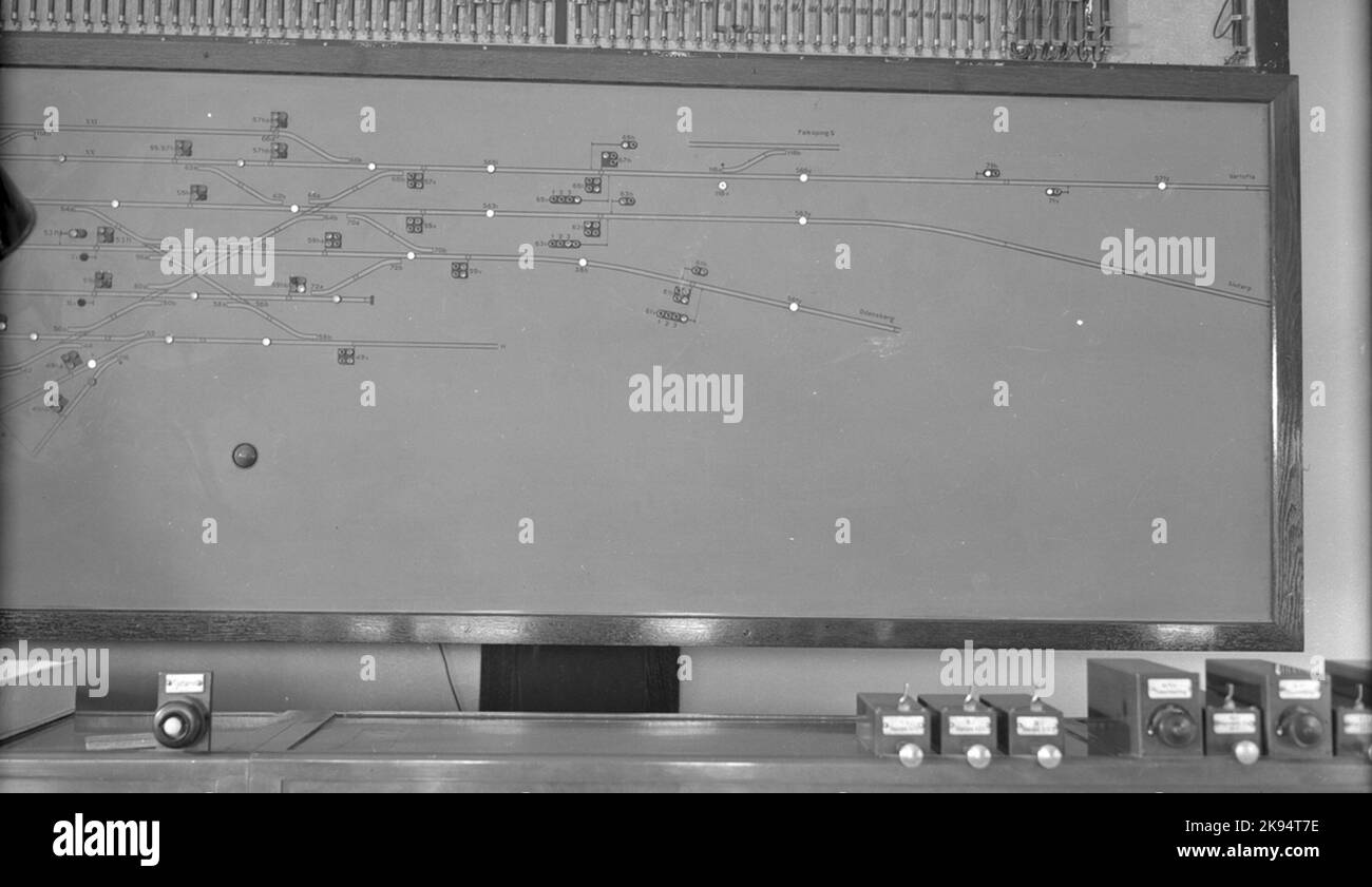 State Railways, SJ Security Service. Switchboard Stock Photo - Alamy