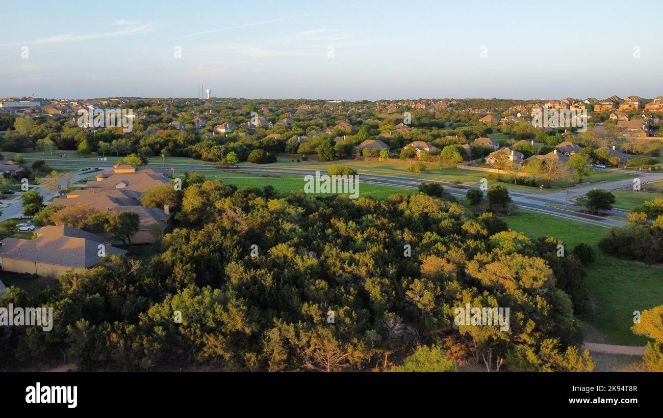 Aerial panoramic skyline austin hi-res stock photography and images - Alamy