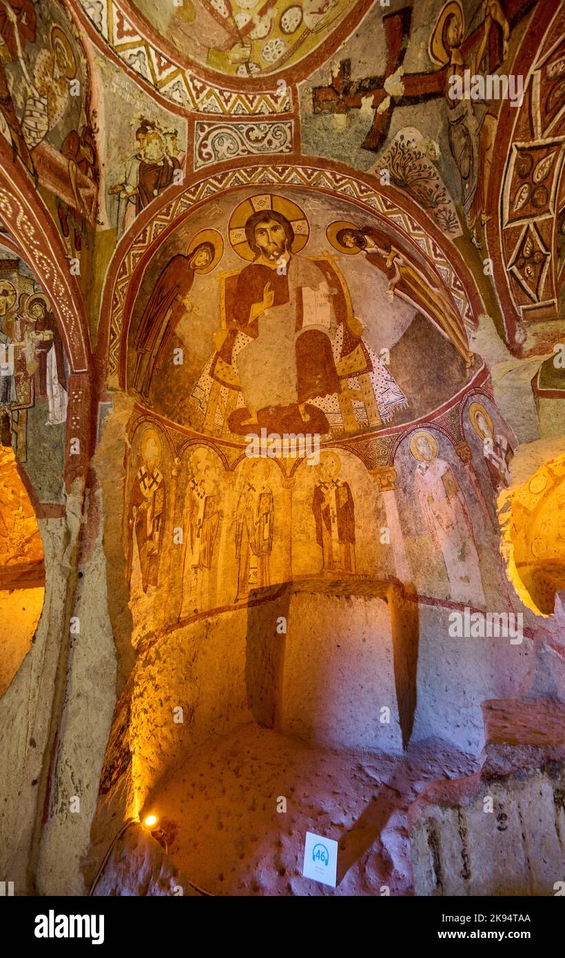 Church with Sandals or Carıklı Kilise, underground church in goreme ...