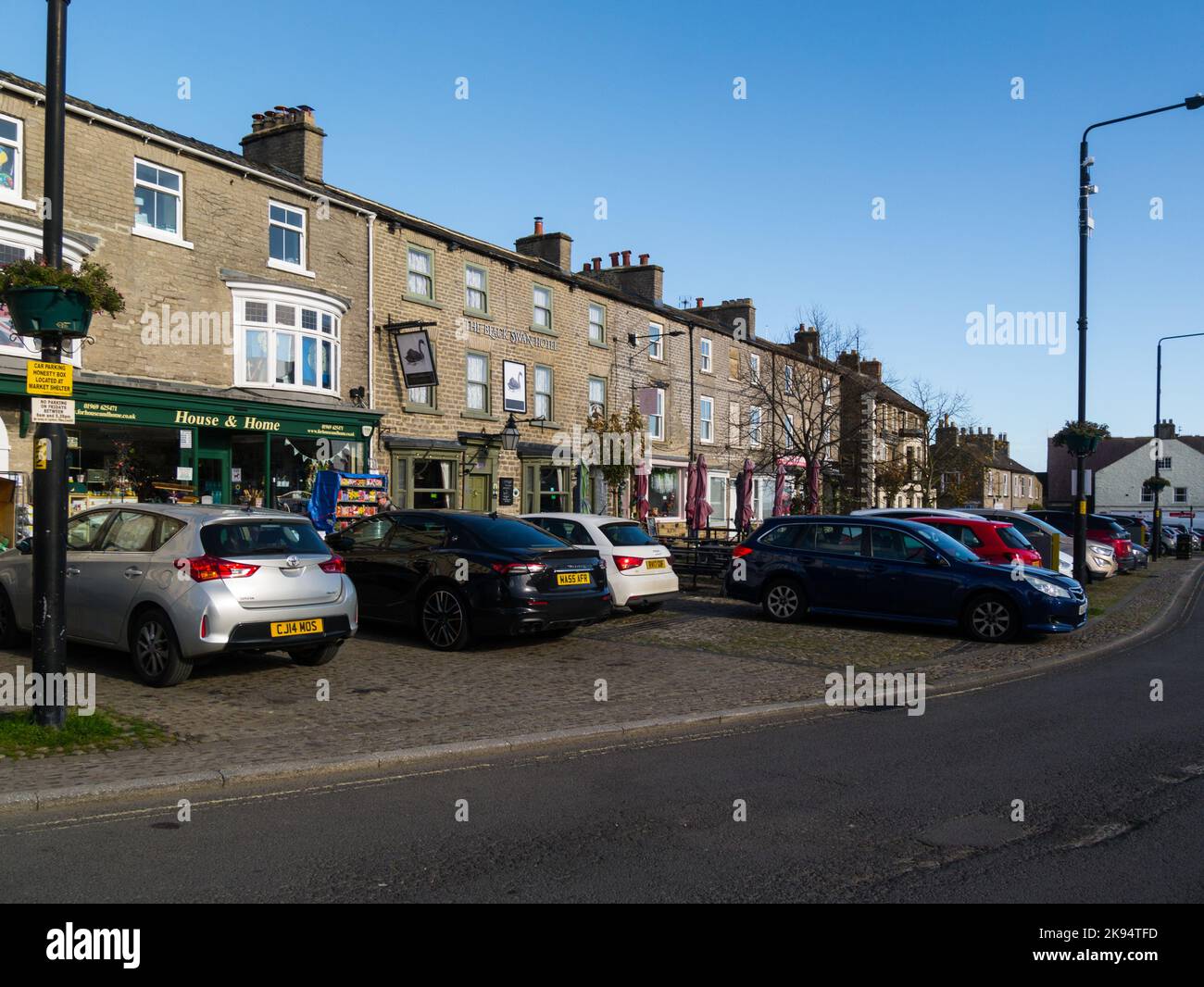 Shops along main street of Historic town of Leyburn in Wensleydale ... Shops along main street of Historic town of Leyburn in Wensleydale ...
