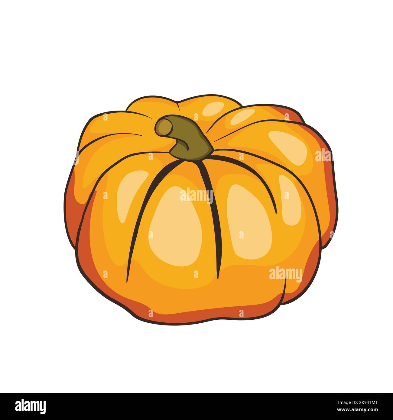 Halloween pumpkin. Cute Pumpkins or ghost. Vector autumn holidays ...