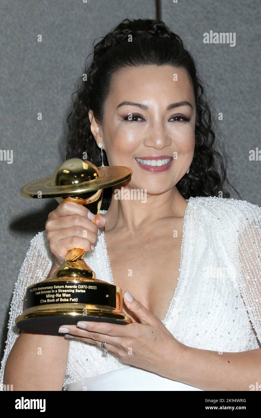 LOS ANGELES - OCT 25: Ming-Na Wen at the 50th Saturn Awards - Press Room at Marriott Convention ...