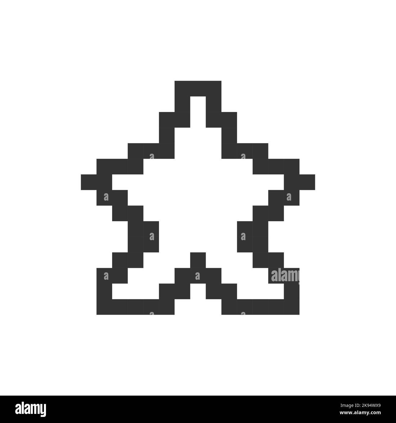 Minimalistic star pixelated ui icon Stock Vector Image & Art - Alamy