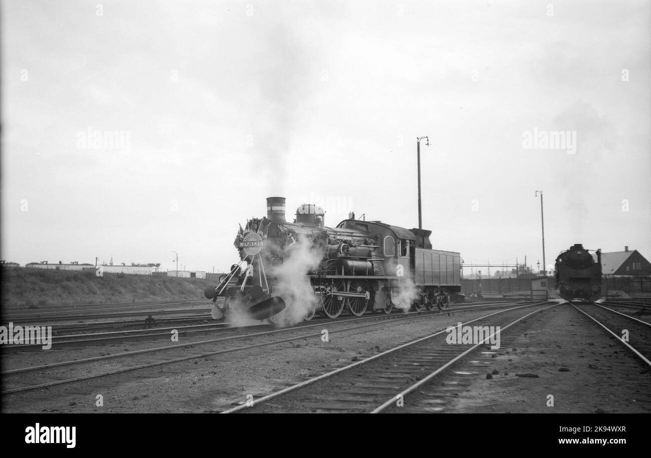 Nilfisken. Danish state lanes, DSB P 912 Stock Photo - Alamy