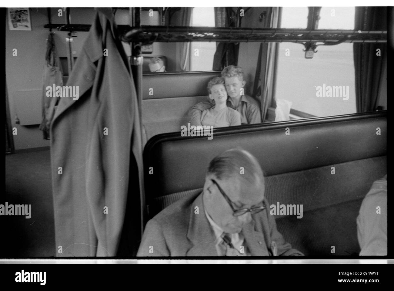 State railways, SJ Cars with train travelers Stock Photo - Alamy