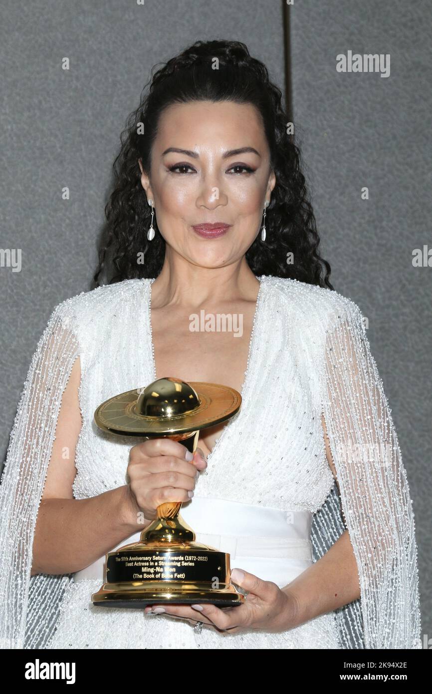 LOS ANGELES - OCT 25: Ming-Na Wen at the 50th Saturn Awards - Press Room at Marriott Convention ...