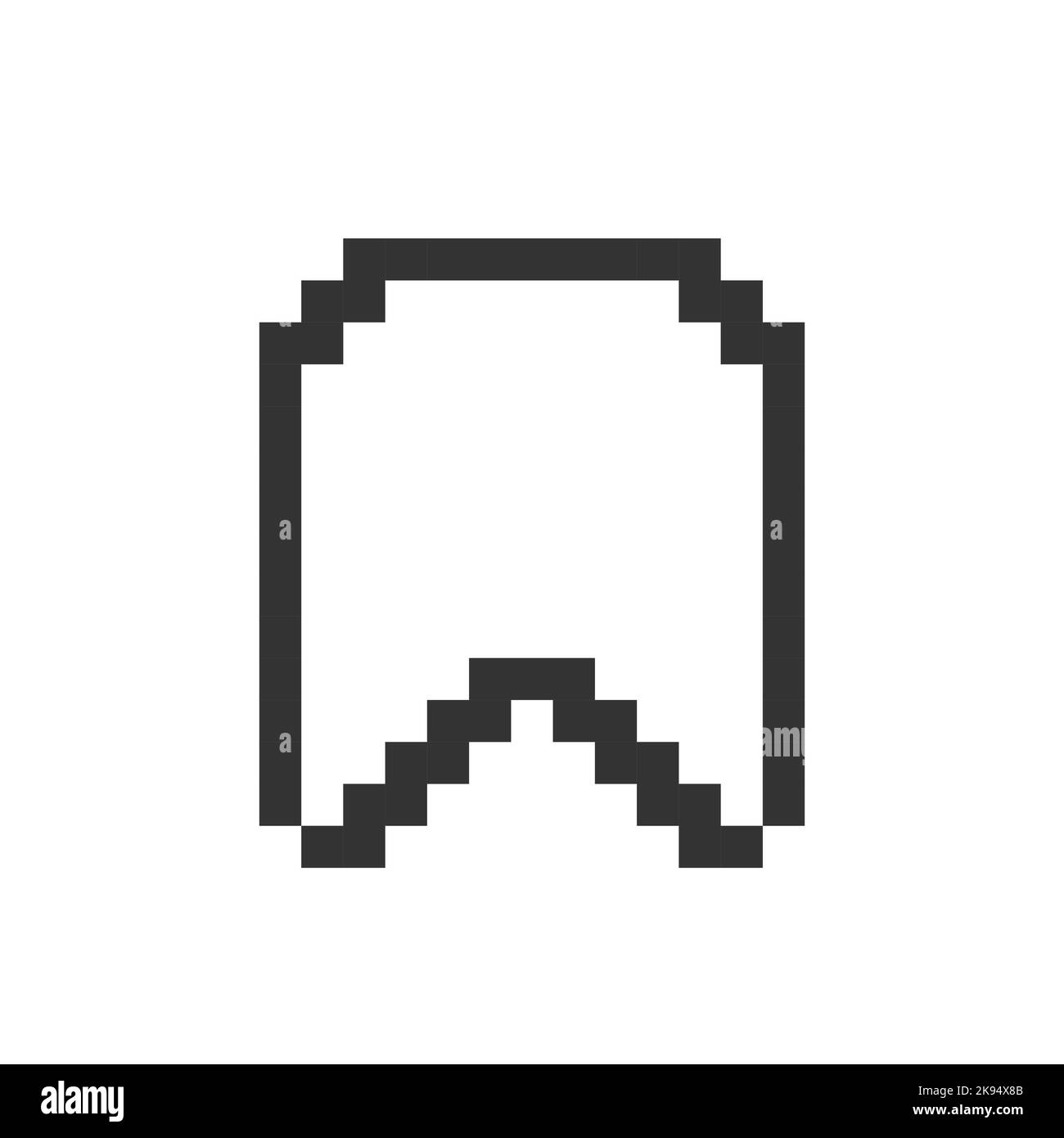 Ribbon bookmark pixelated ui icon Stock Vector Image & Art - Alamy