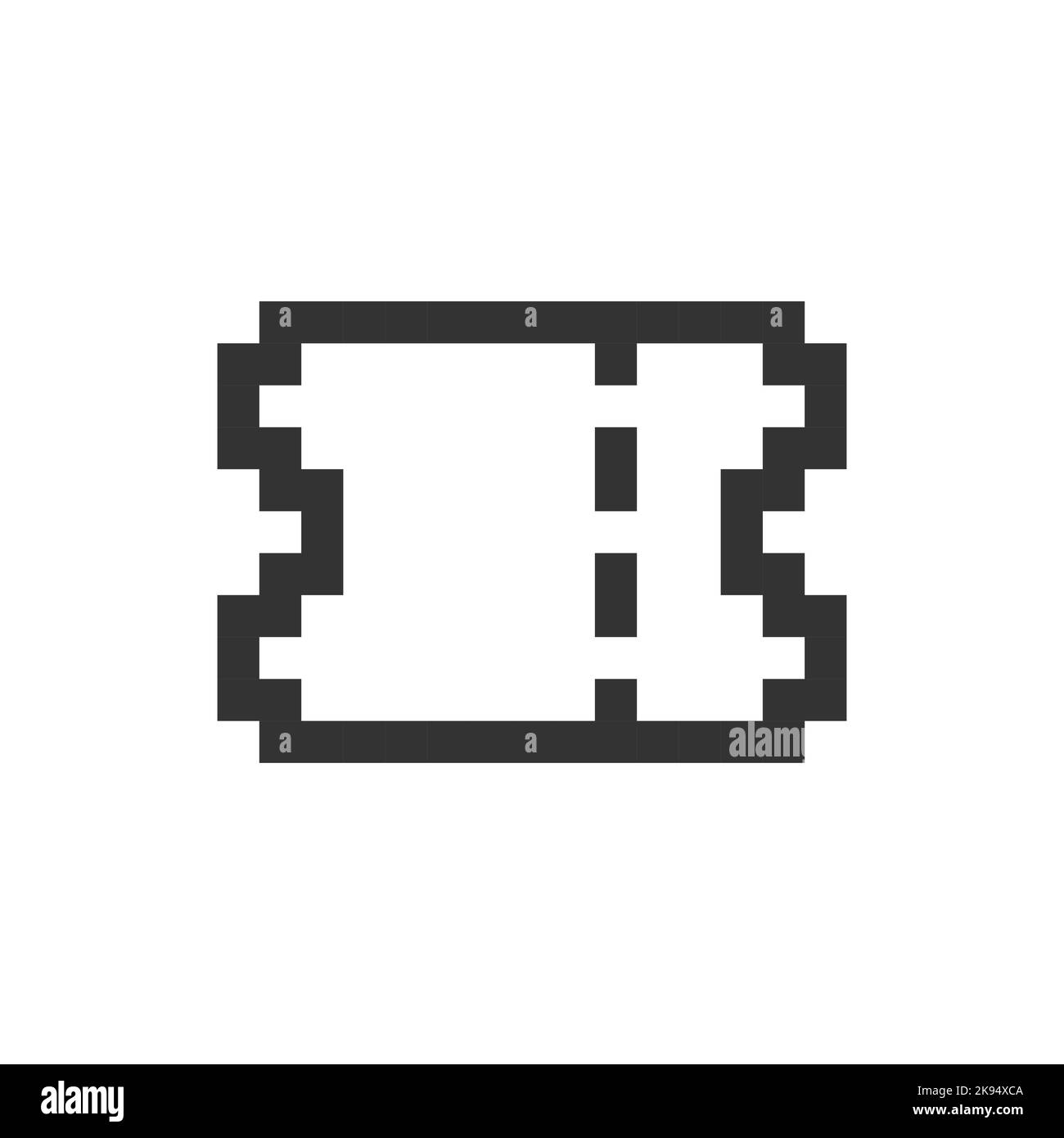 Coupon pixelated ui icon Stock Vector Image & Art - Alamy