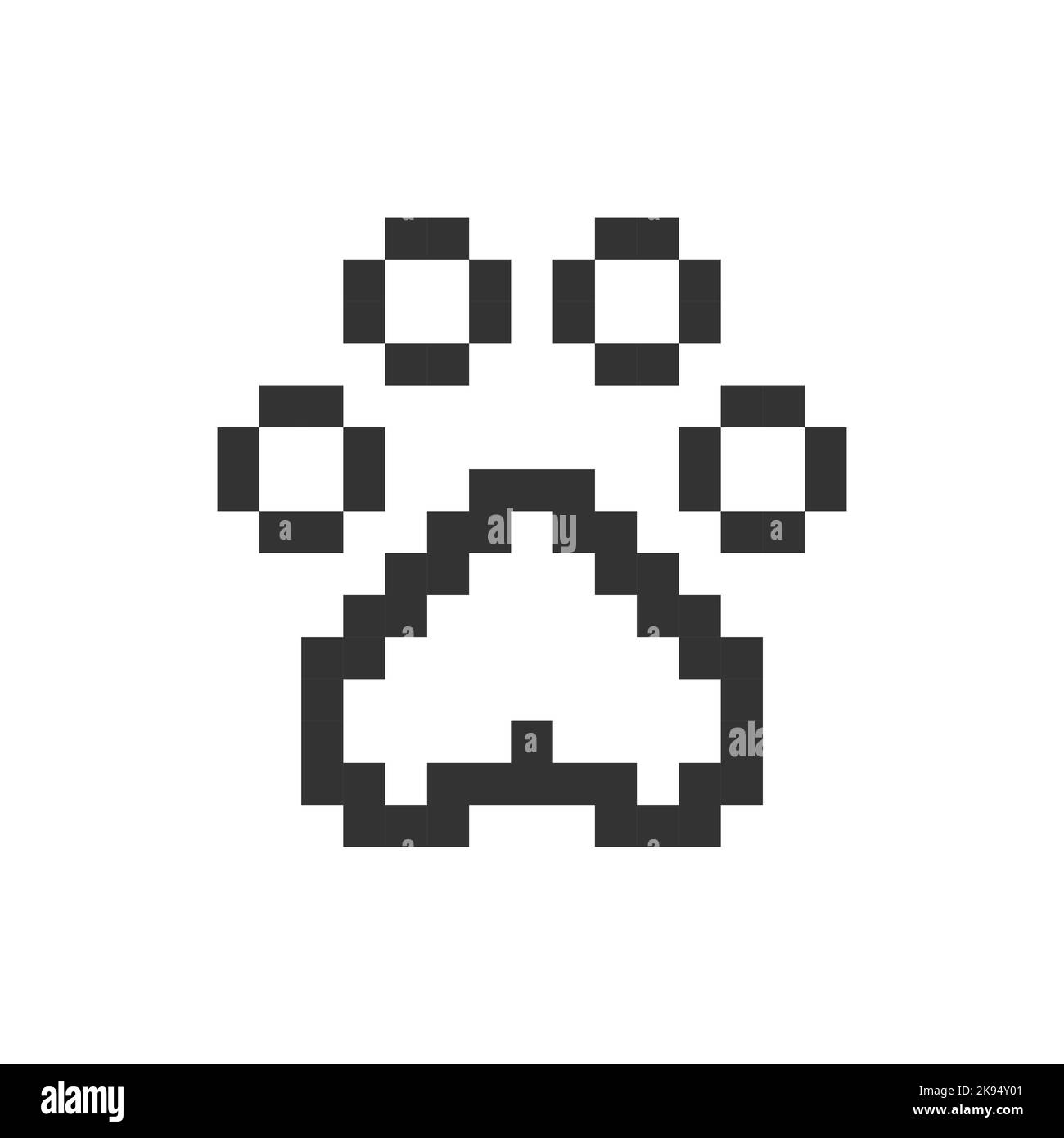 Paw pixelated hi-res stock photography and images - Alamy