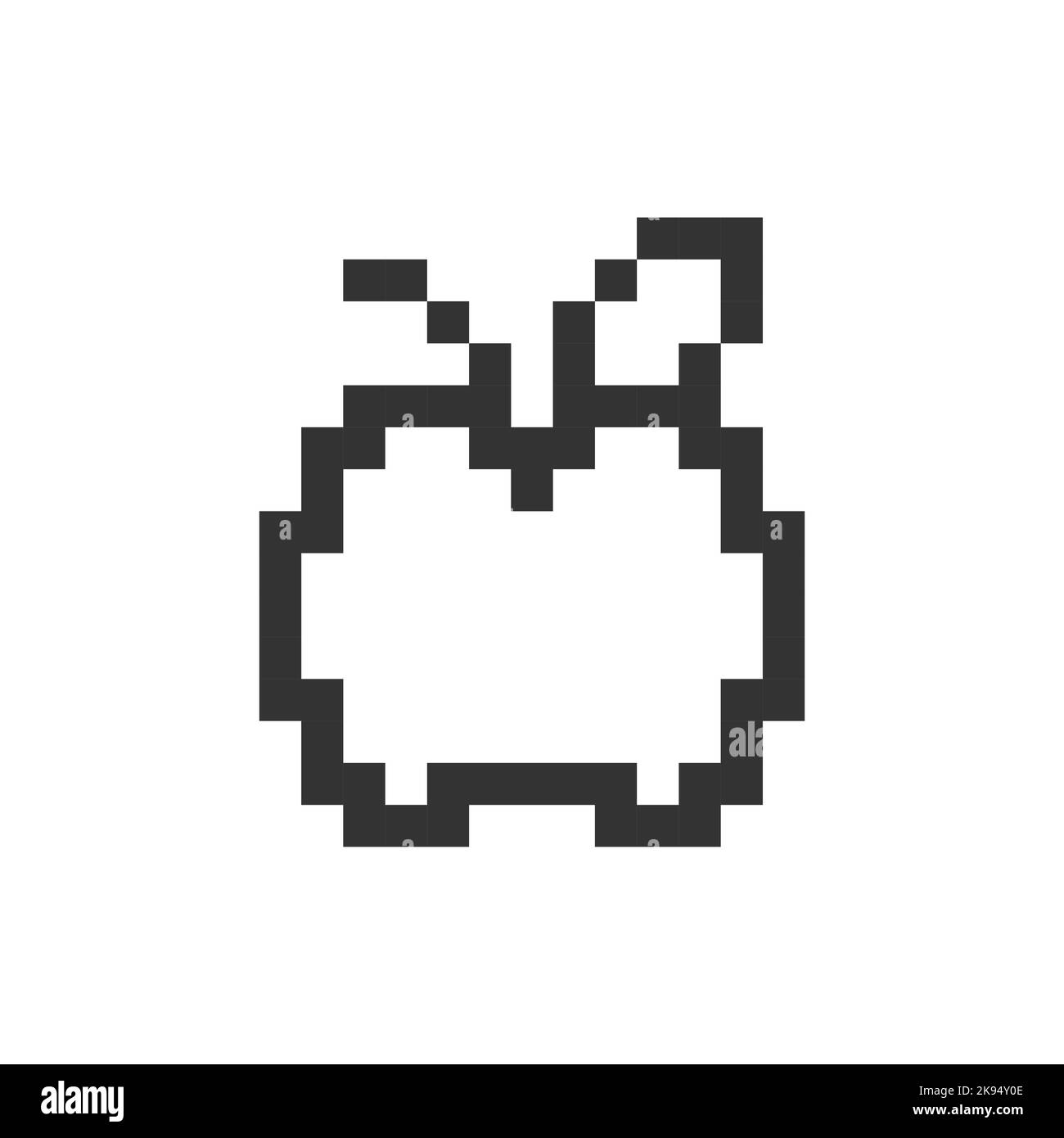 Apple fruit pixelated ui icon Stock Vector Image & Art - Alamy