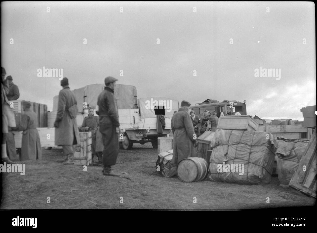 During the evacuation of Finnish refugees, autumn 1944 Stock Photo - Alamy