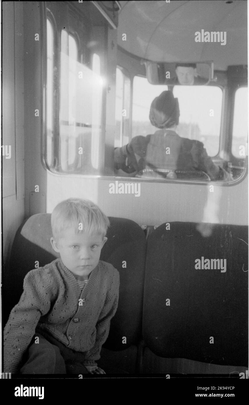 Young rail bus traveler Stock Photo - Alamy