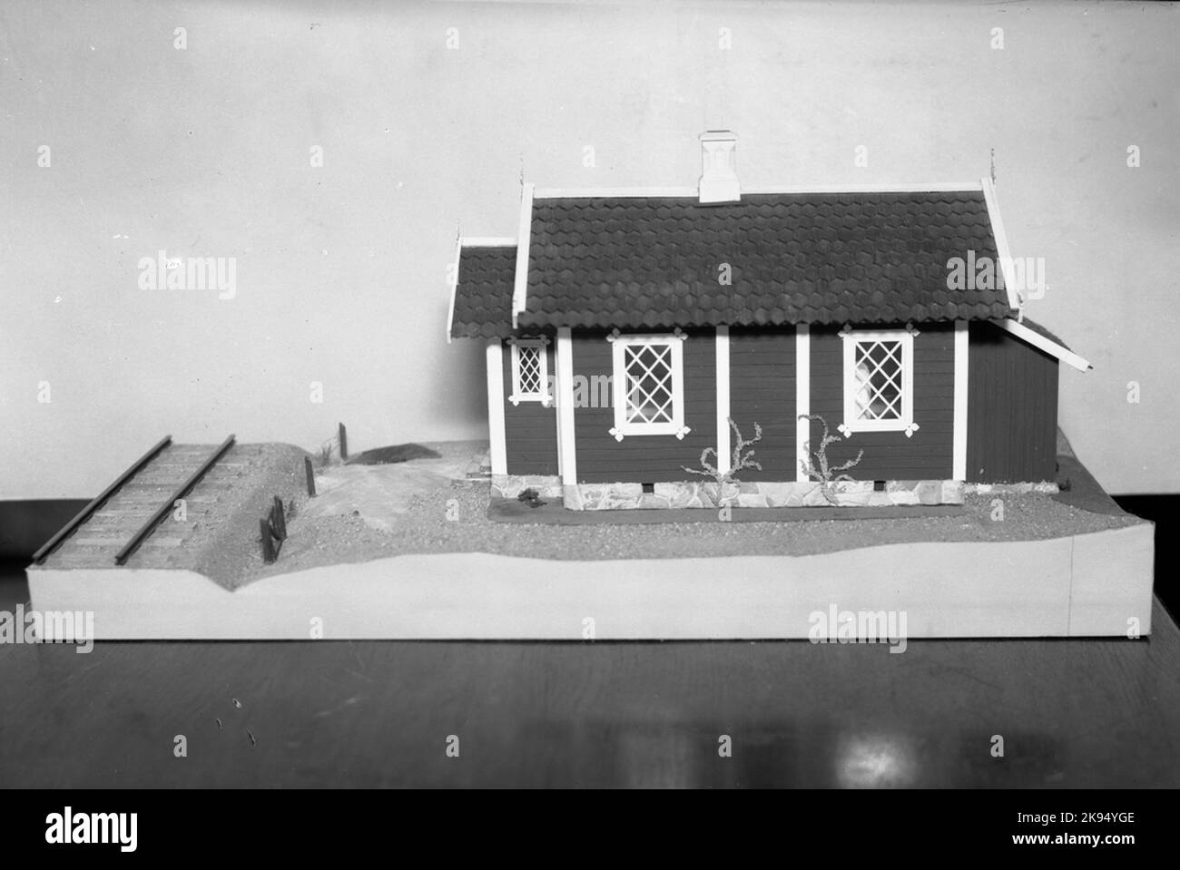 Model of older BV cabin; Railway Museum Stock Photo - Alamy