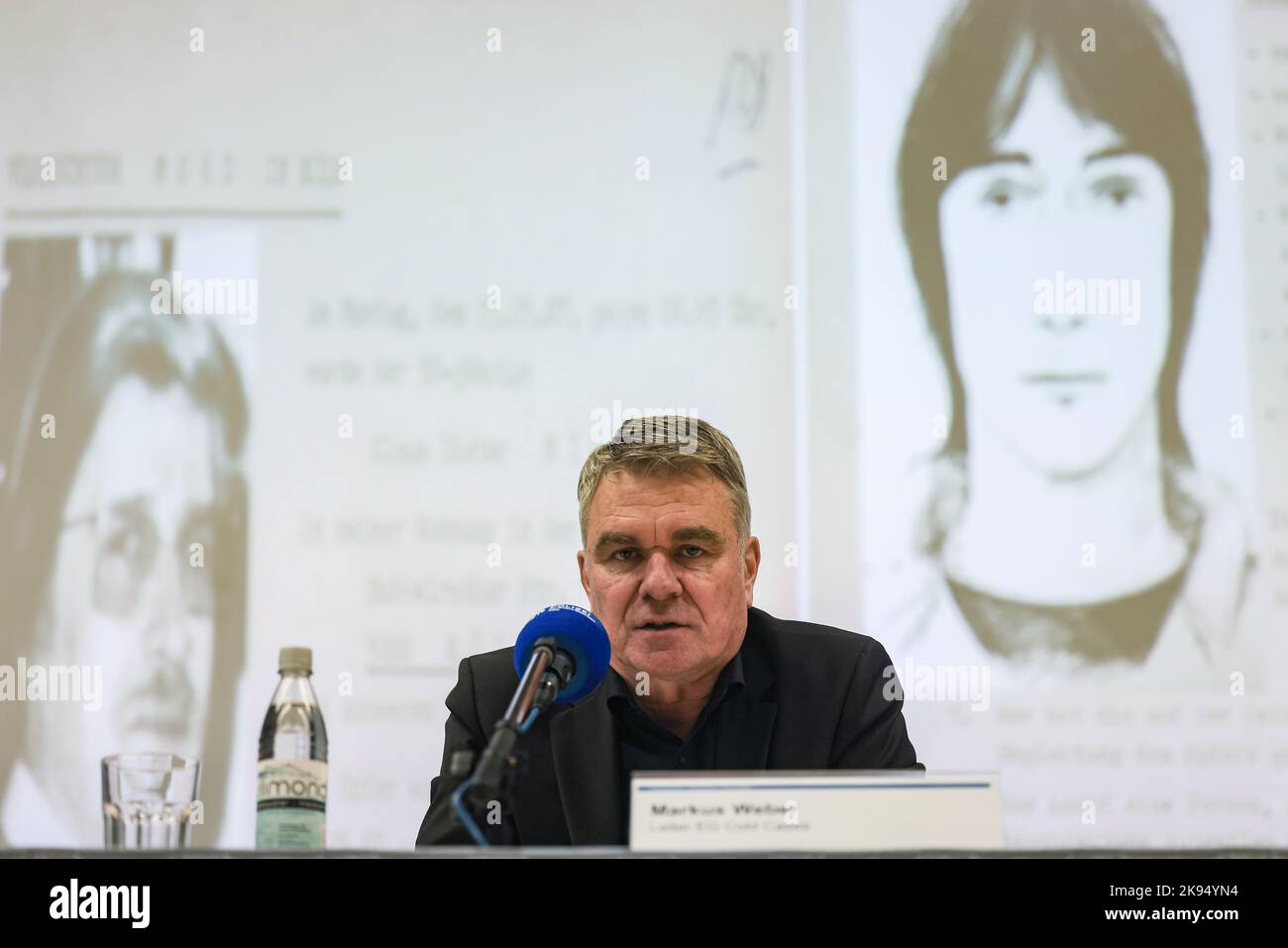 Cologne, Germany. 26th Oct, 2022. Markus Weber, head of the Cold Cases Investigation Group ...