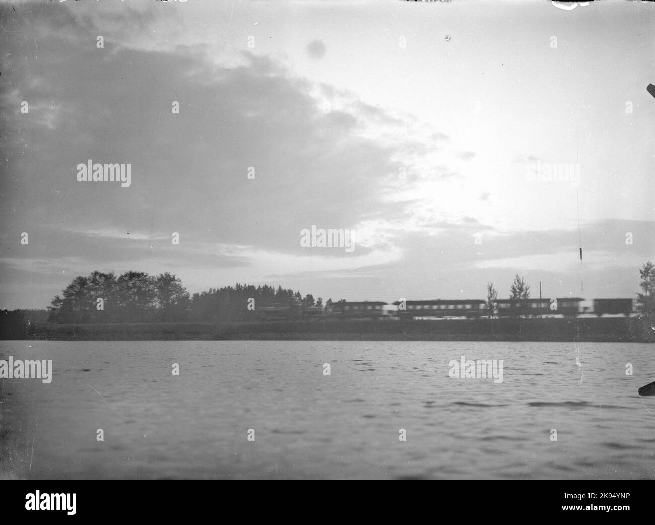 NVHJ passenger trains at the bank Stock Photo - Alamy