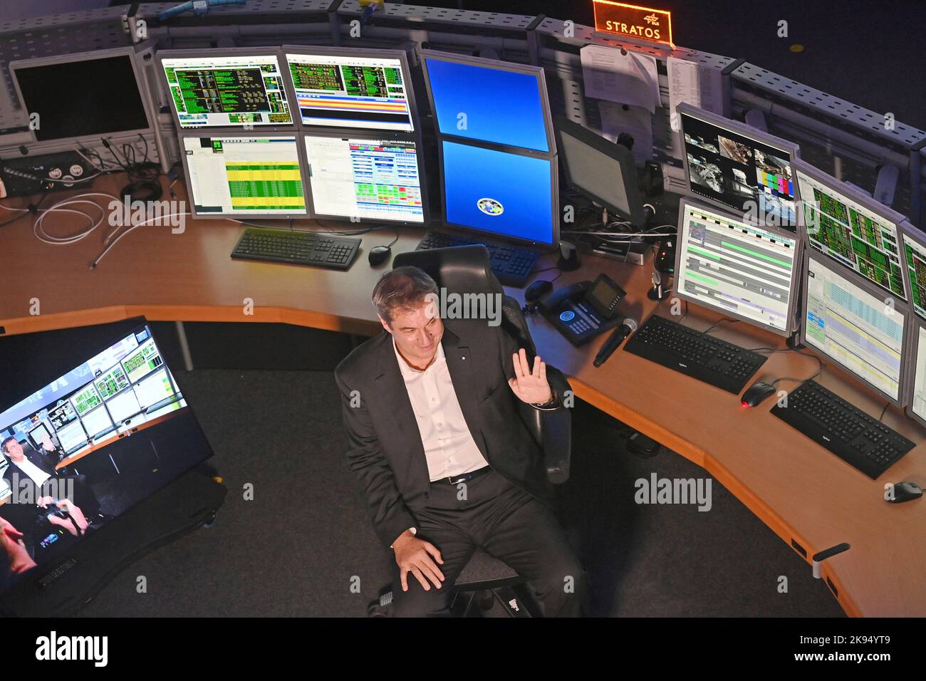 Markus SOEDER (Prime Minister of Bavaria and CSU Chairman) sits in the ...