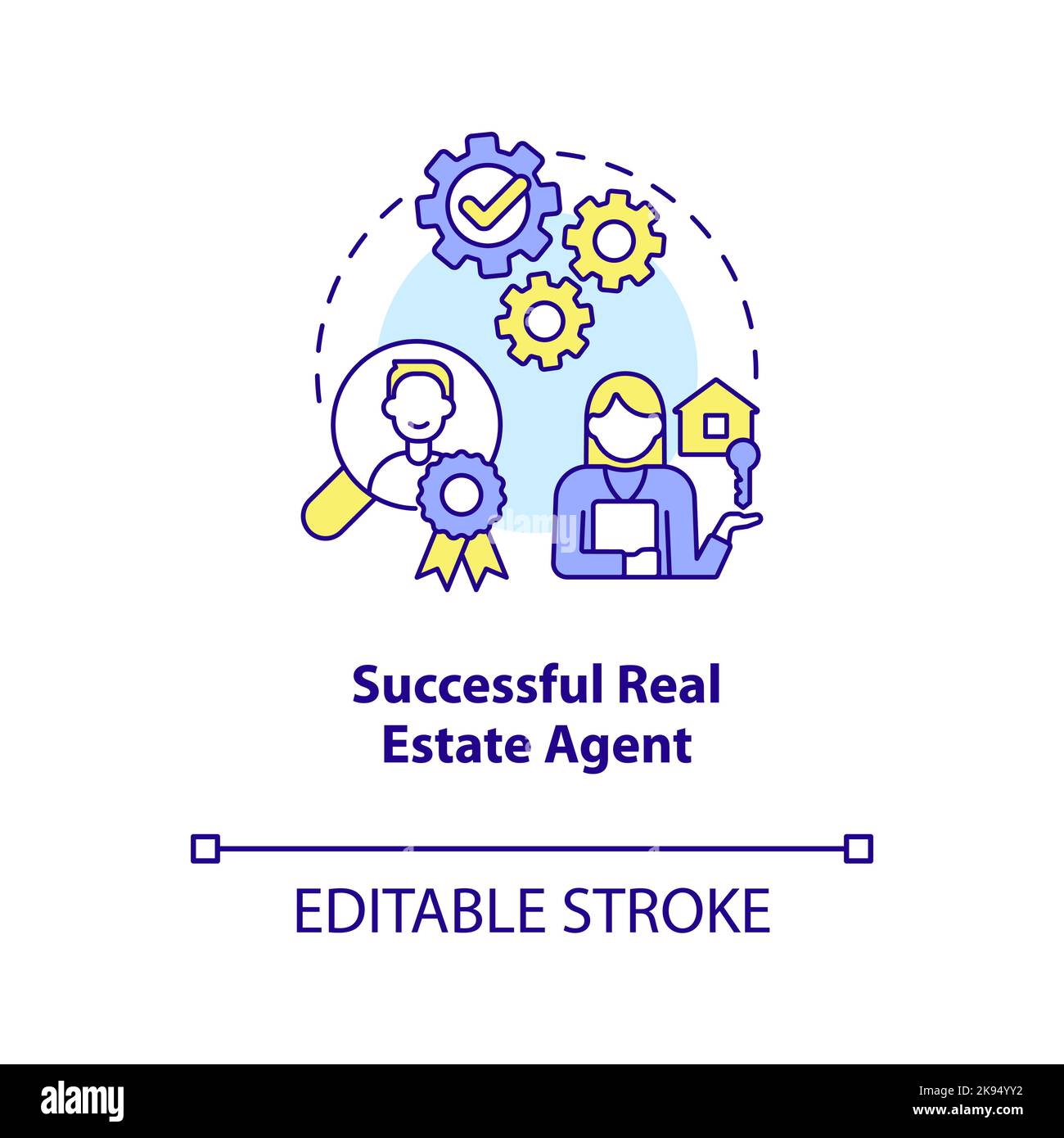 Successful realtor Stock Vector Images - Alamy