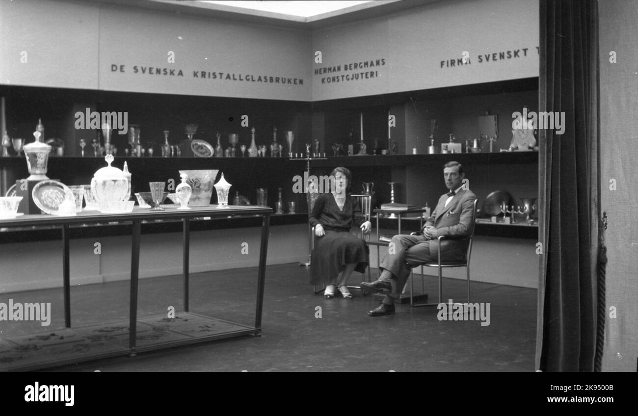 Swedish Crystal Herman Bergman's Art Gute Stock Photo - Alamy