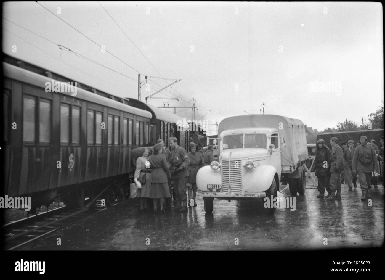 During the evacuation of Finnish refugees, autumn 1944 Stock Photo - Alamy
